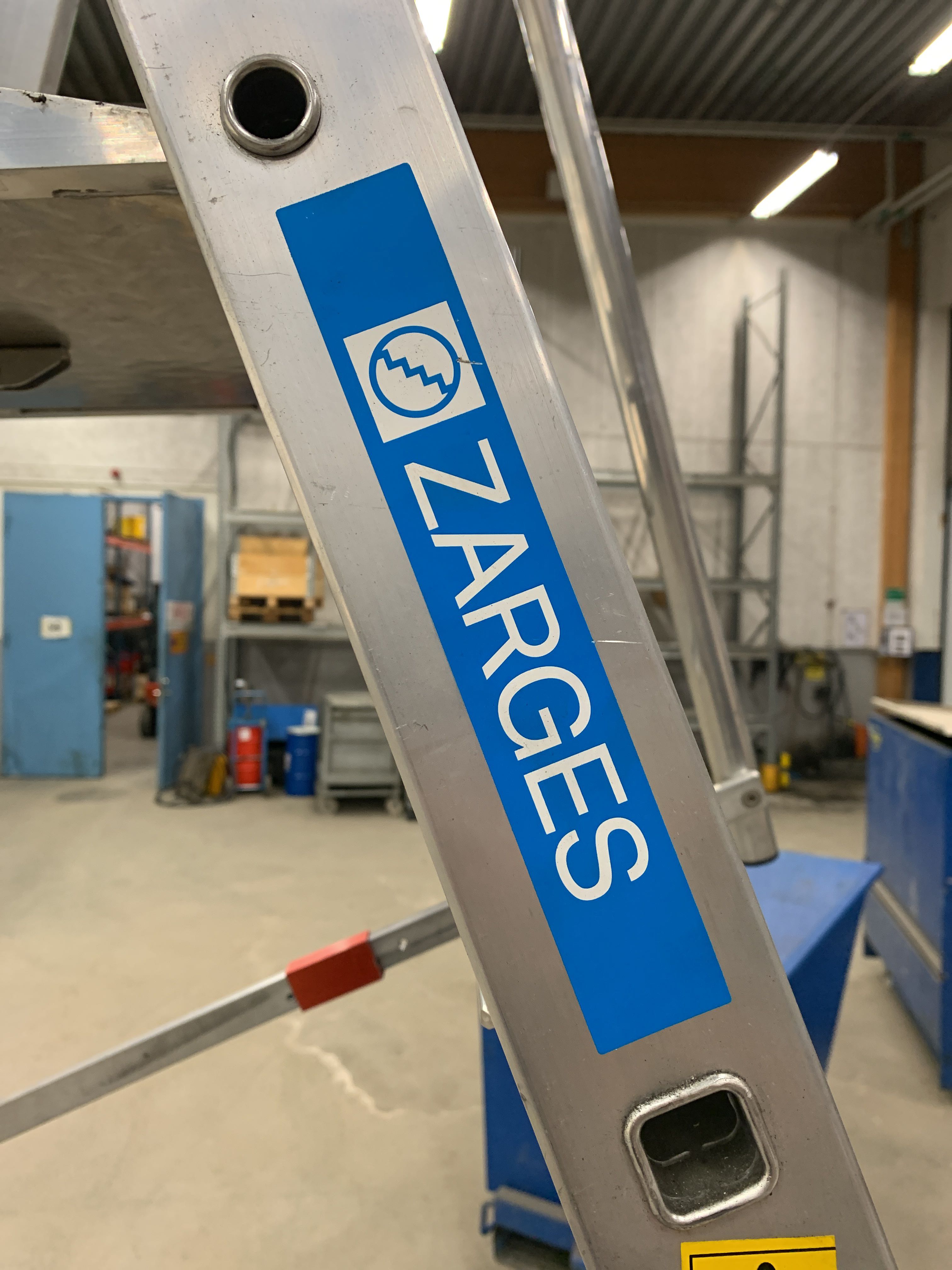 Folding ladder work platform Zagres 8-step - PS Auction - We value the ...