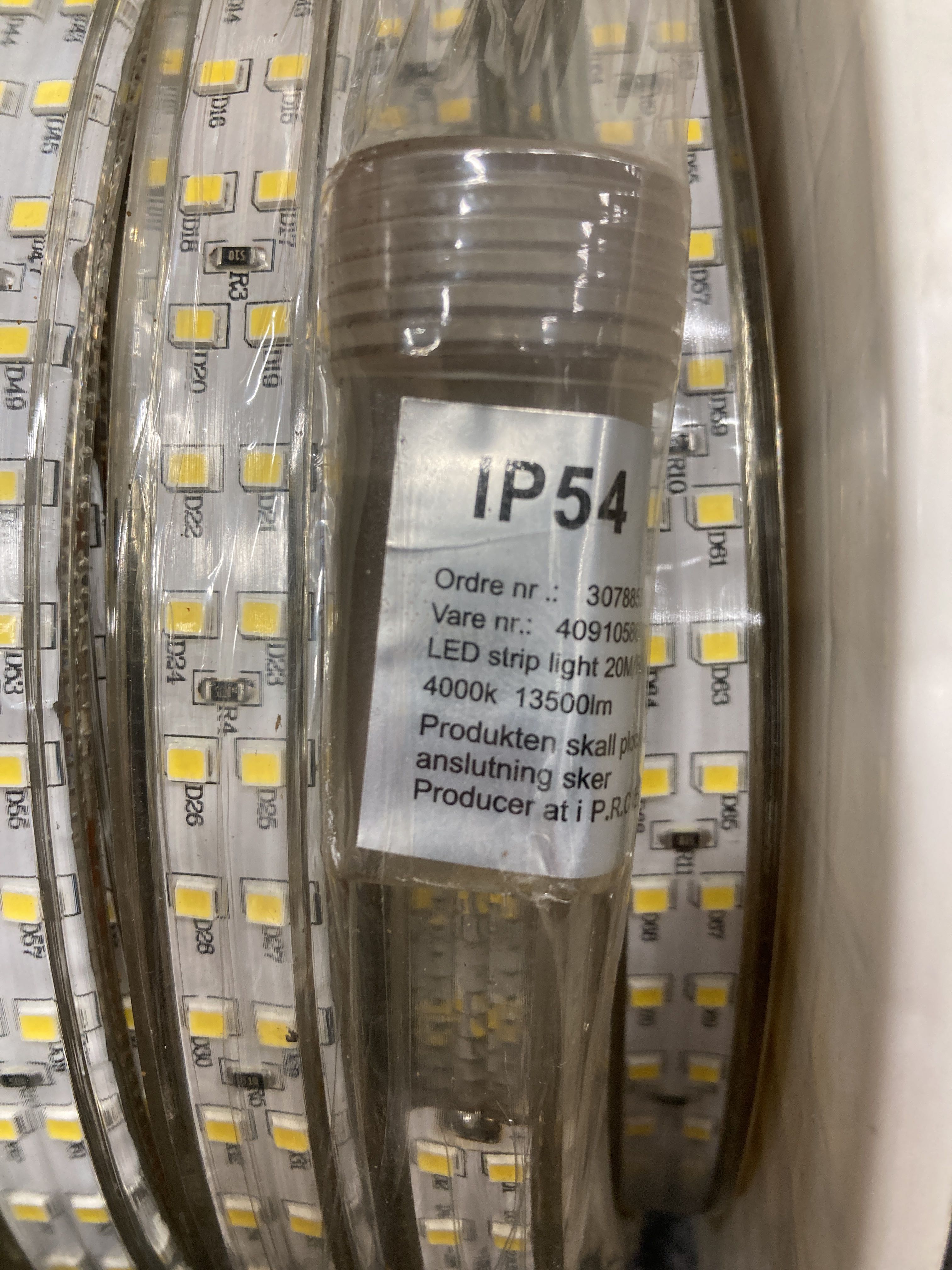 LED-Slinga 20M 4000K 13500LM IP54 - Auktioner online - Nätauktioner ...