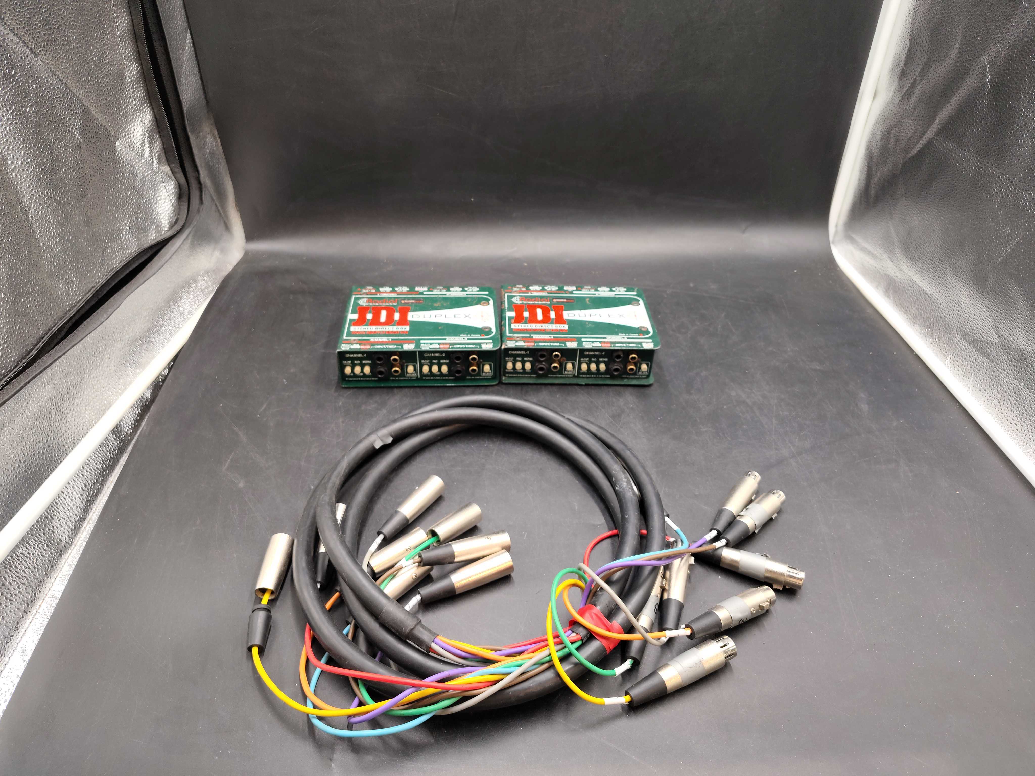 Radial JDI Duplex 2 st, stereo direct box, med multikabel - Auktioner ...
