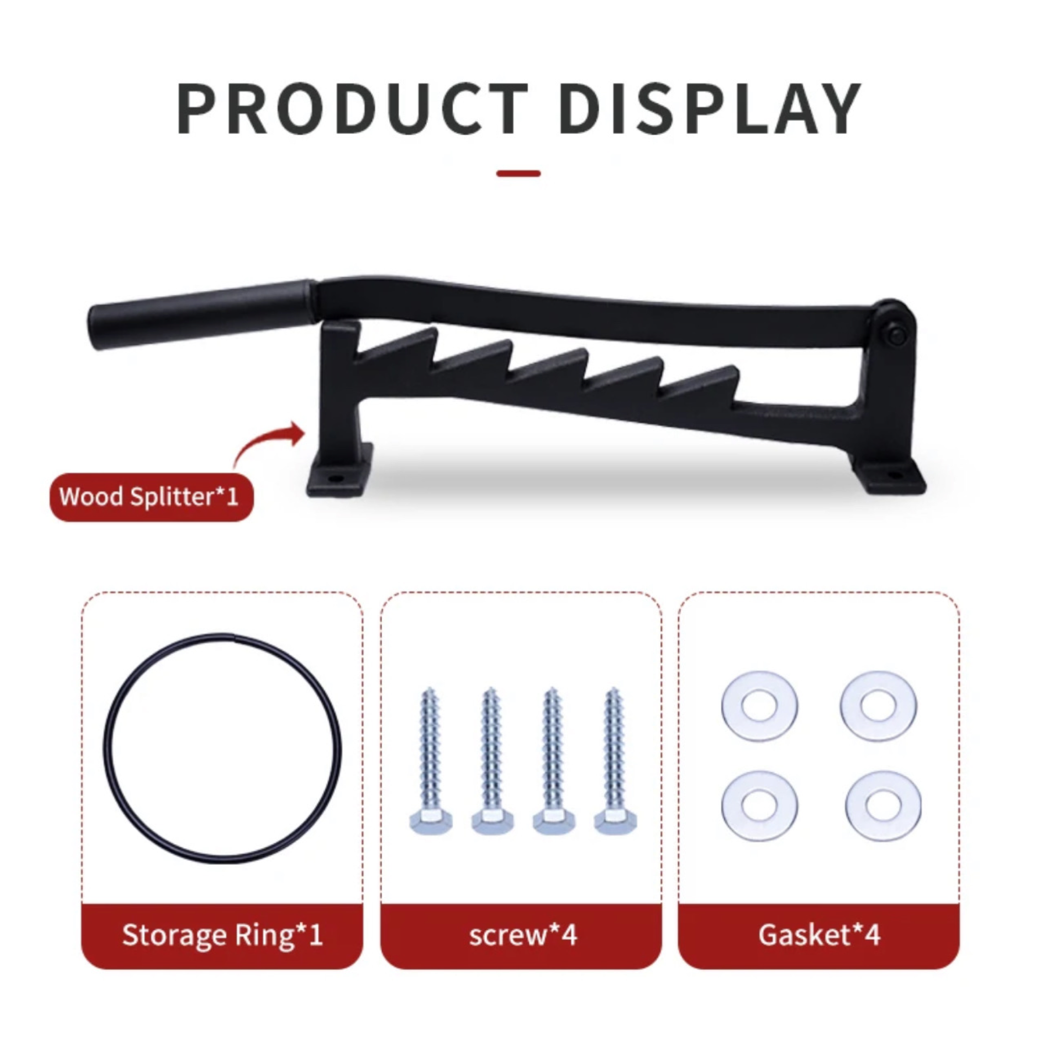 Wall Mounted Wood Splitter with Bracket - Free shipping - PS Auction ...