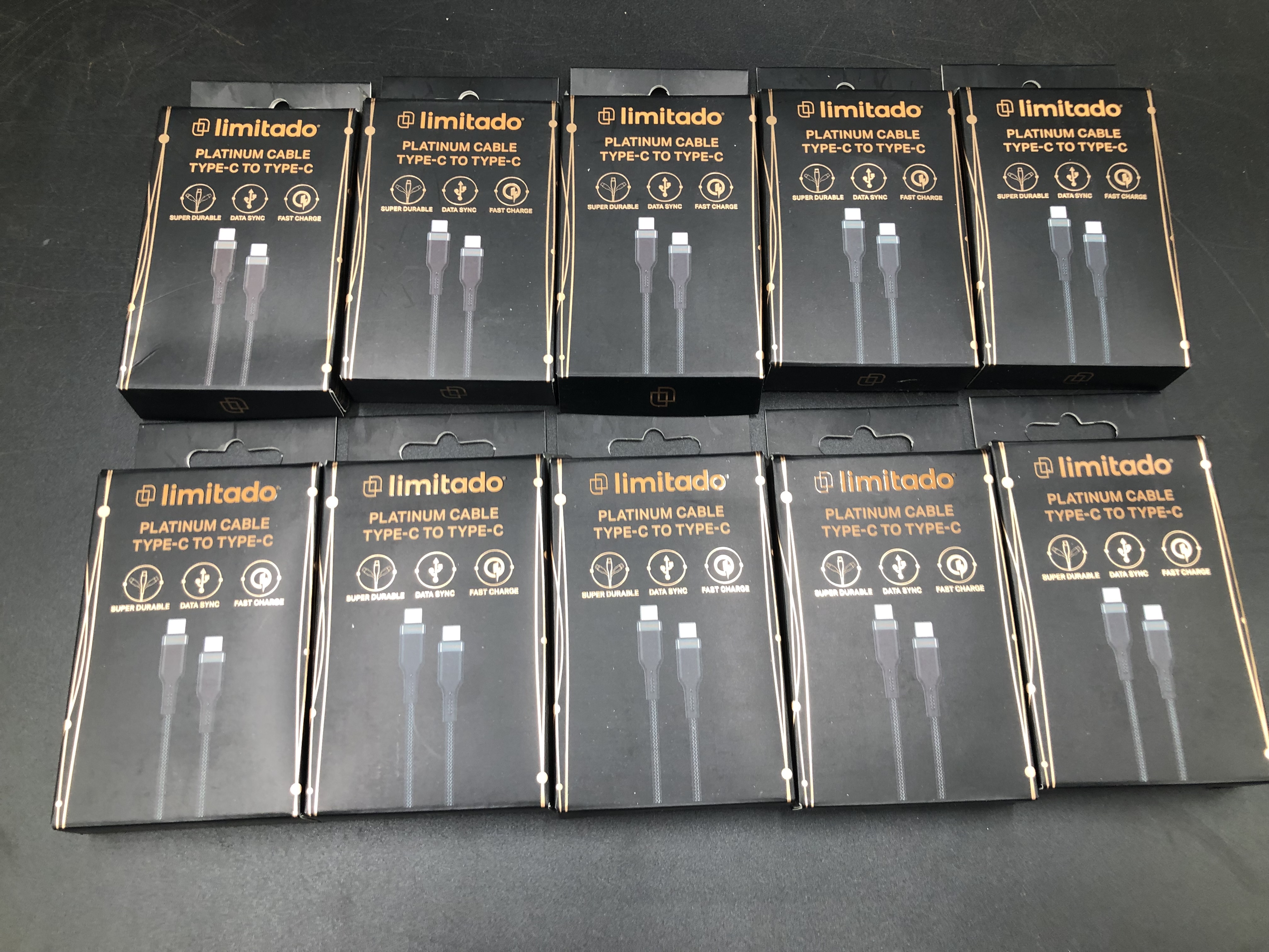 10 st Limitado USB-C – USB-C Ladd & Synk Kabel - Frakt ingår ...
