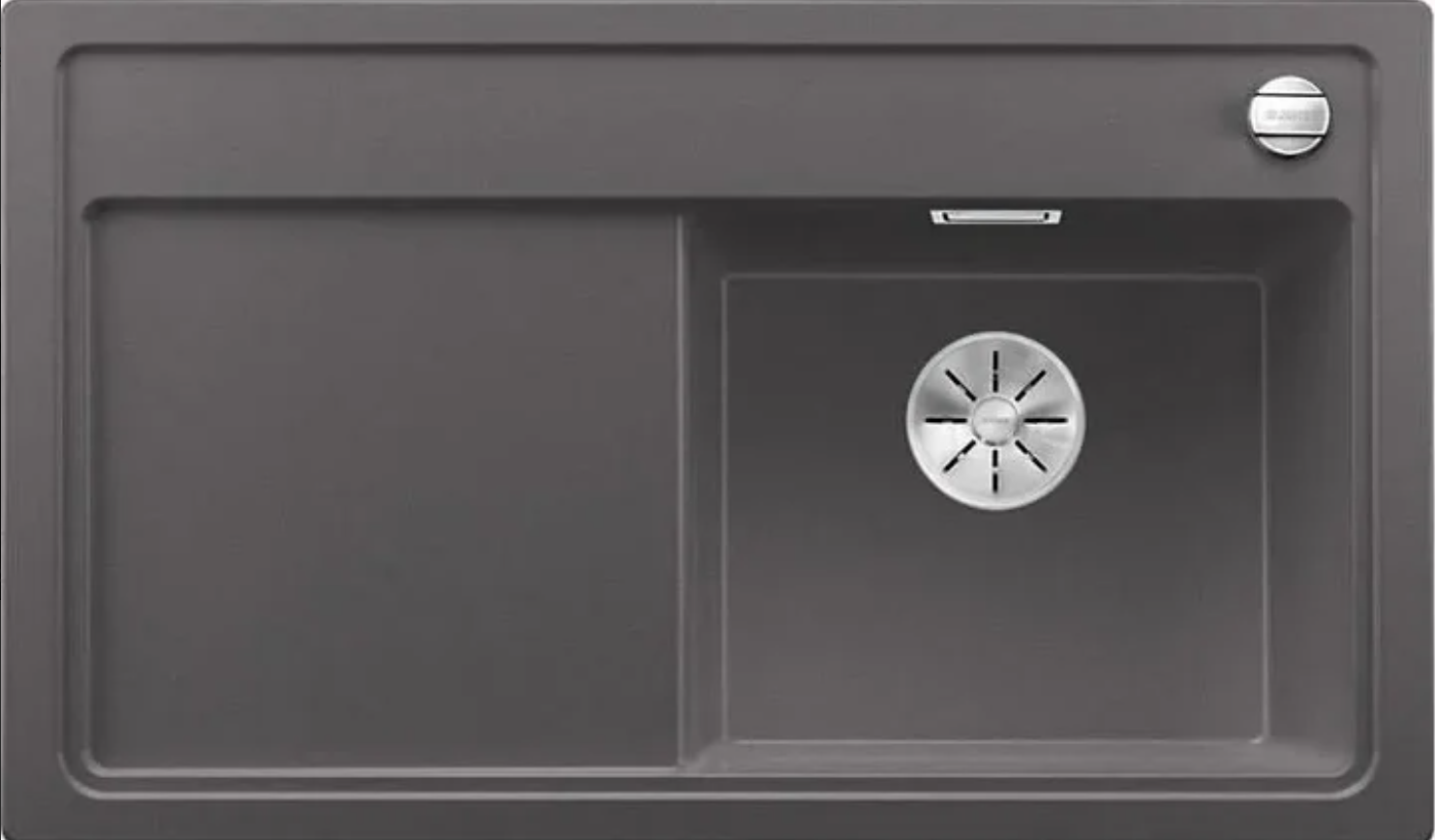 Sink - Blanco Zenar 45 S Infino, Silgranit, Rock Grey, Right - PS ...