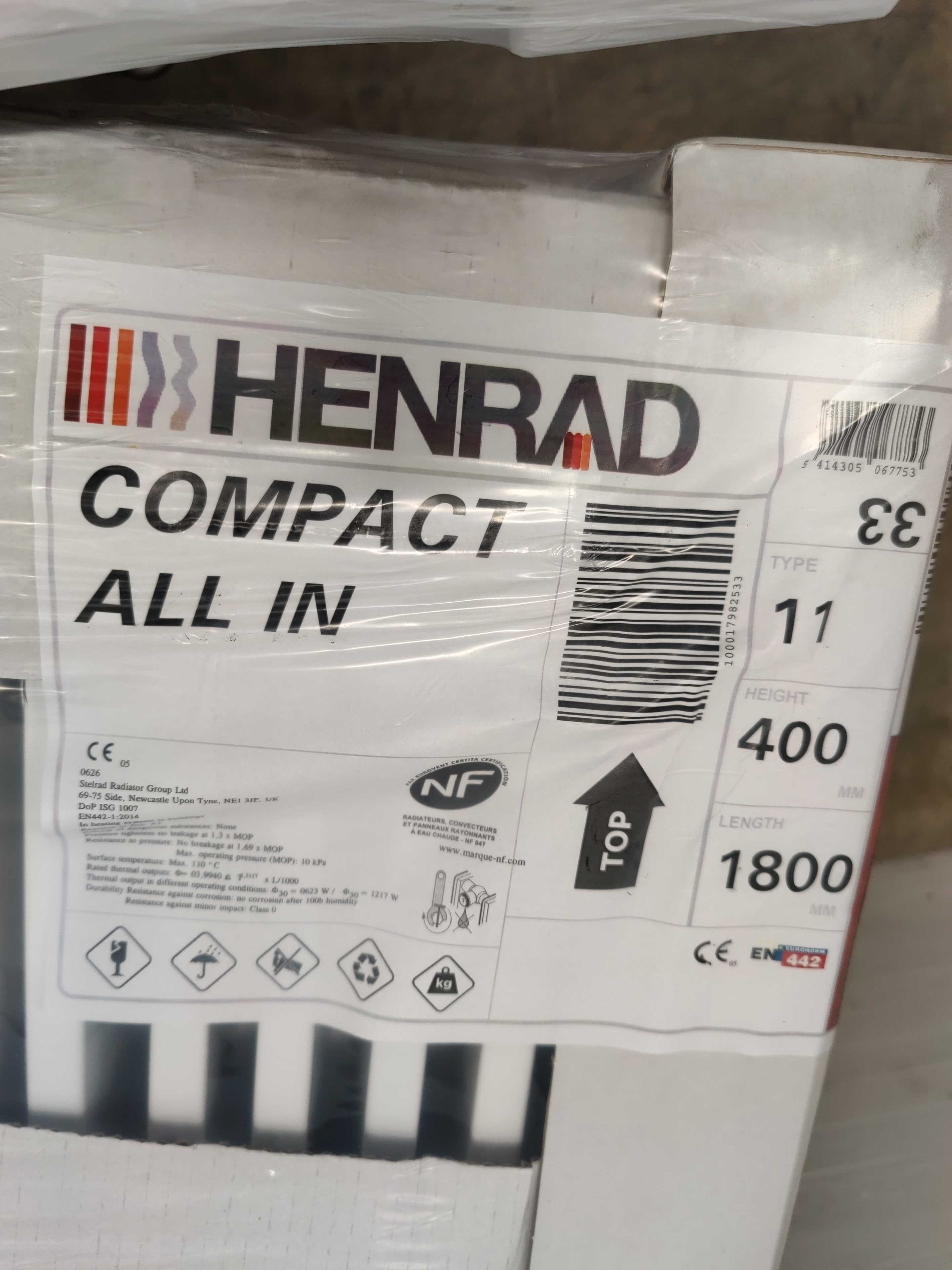 40 st Radiatorer Henrad Compact All In 11 400x1800 mm - Auktioner ...