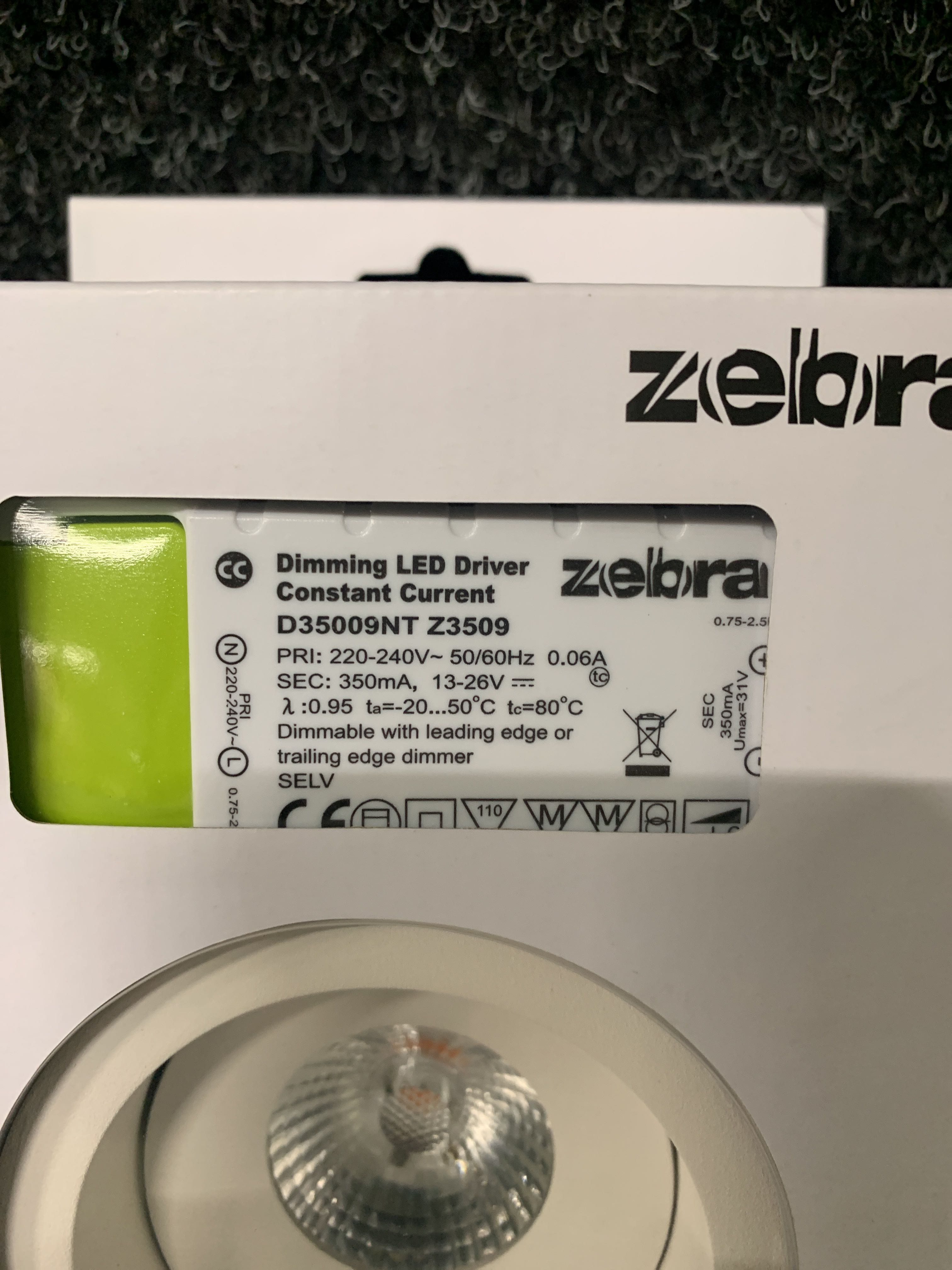 6 Downlight Linz Deep 6.5W complete LED, Zebra - PS Auction - We value ...