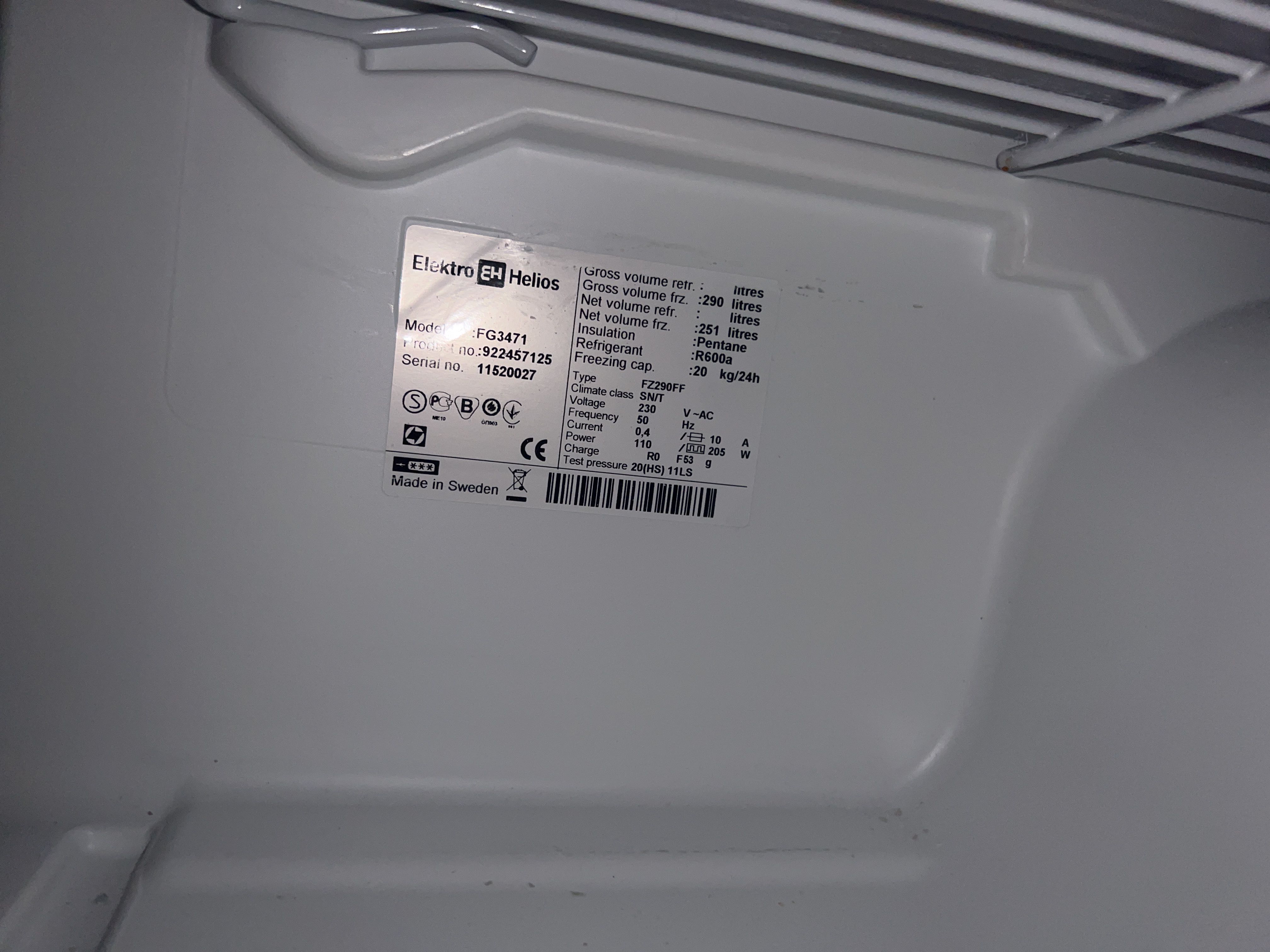 Freezer Elektro-Helios - PS Auction - We value the future - Largest in ...