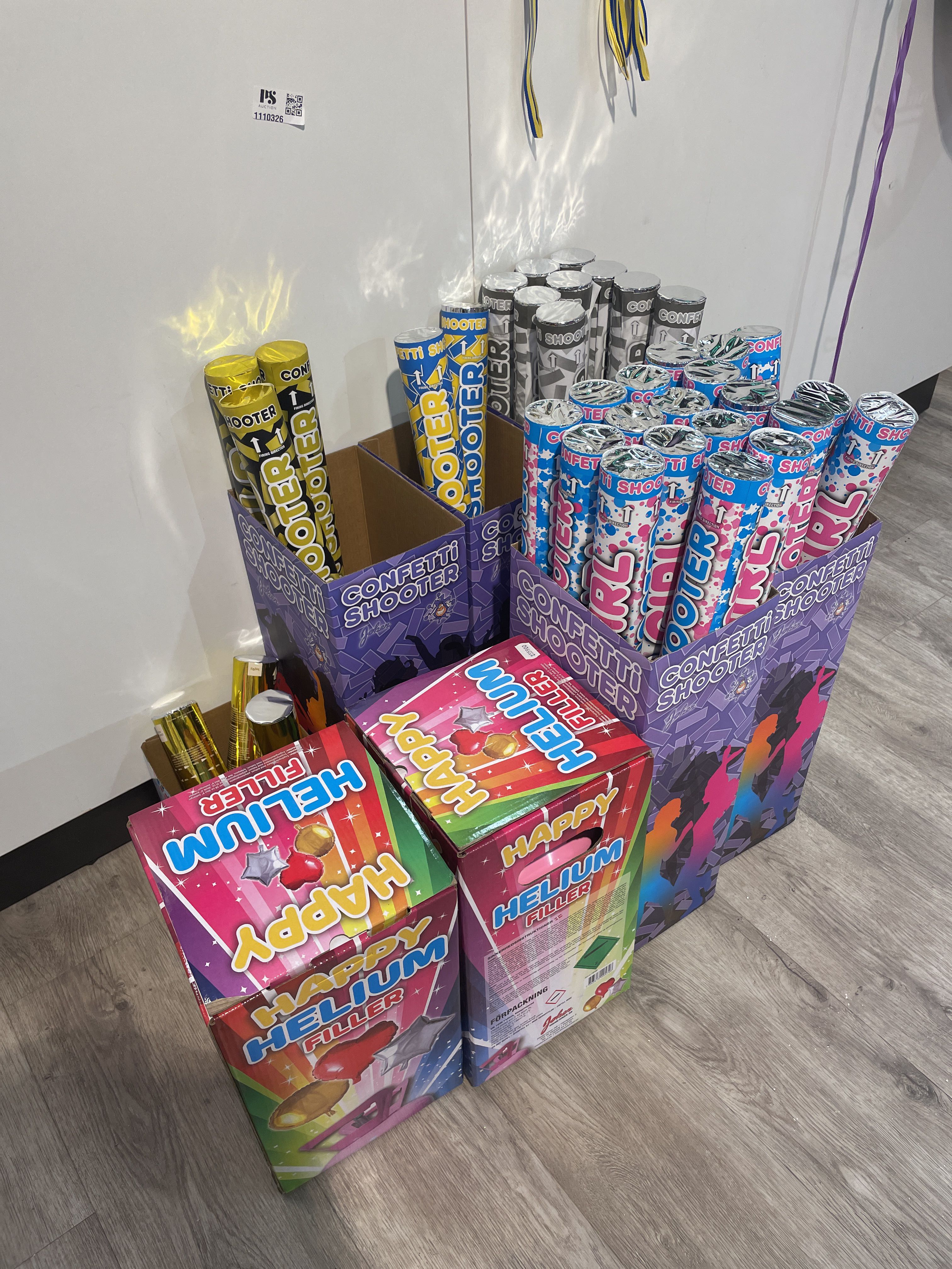 Helium tanks & Confetti cannons - PS Auction - We value the future ...