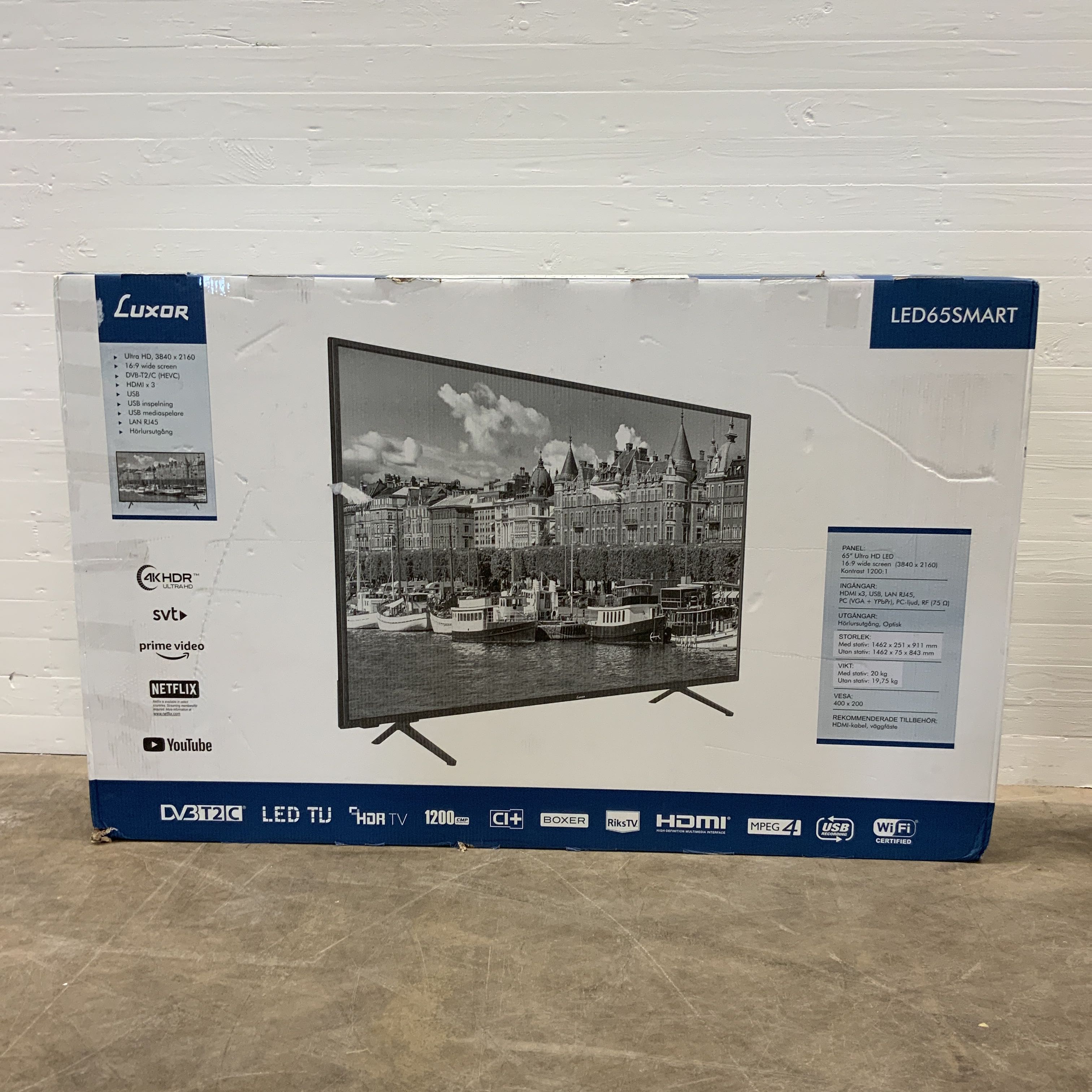 65" SmartTV Luxor LED65SMART - Auktioner online - Nätauktioner ...