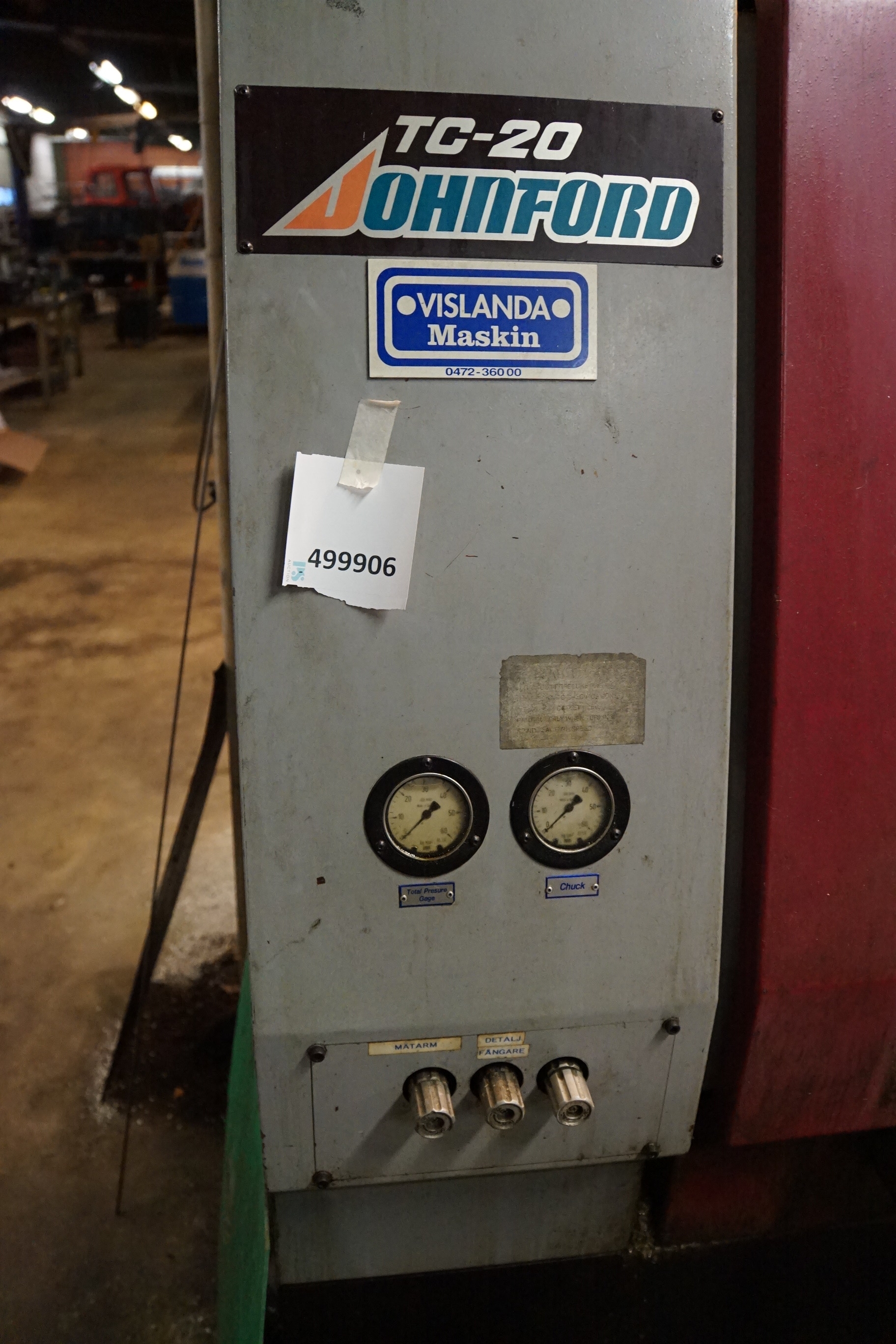 CNC Lathe Johnford TC-20 + Multipurpose Johnford VMC 550 - PS Auction ...