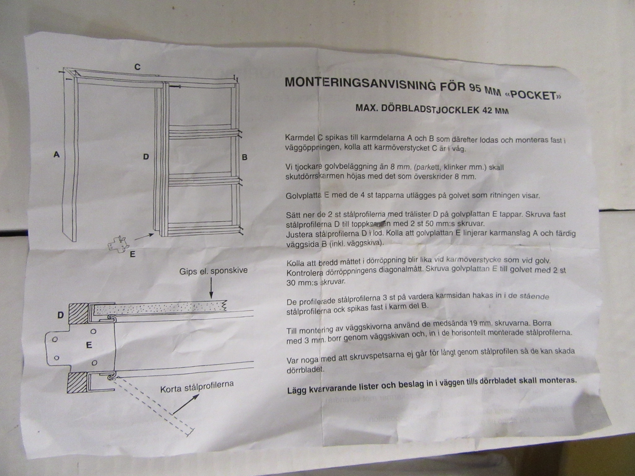 Skjutdörrskarm - Scanflex Pocket (Ny) - Auktioner online - Nätauktioner ...