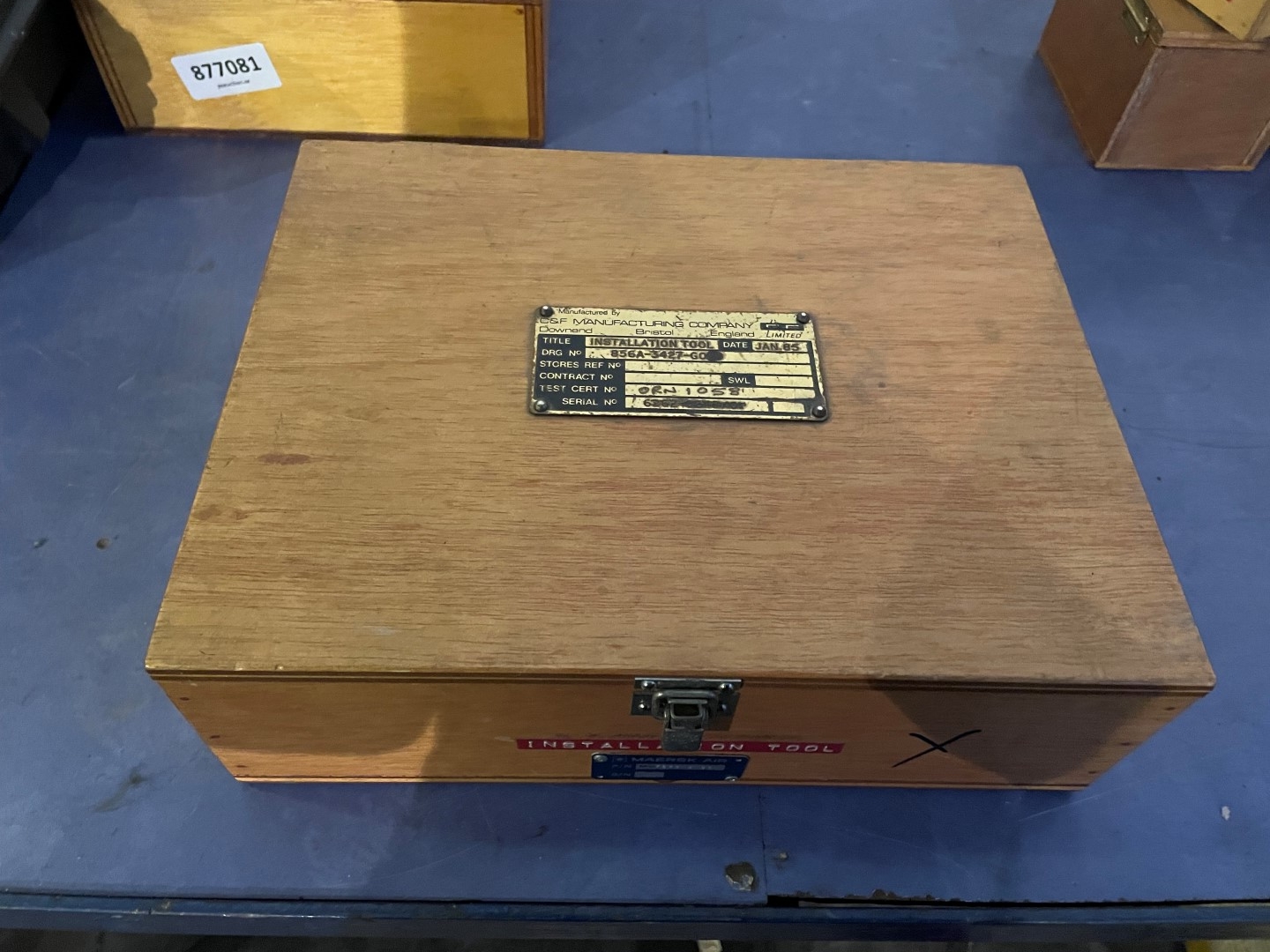 Installation tool 856A-3427-GO - PS Auction - We value the future ...