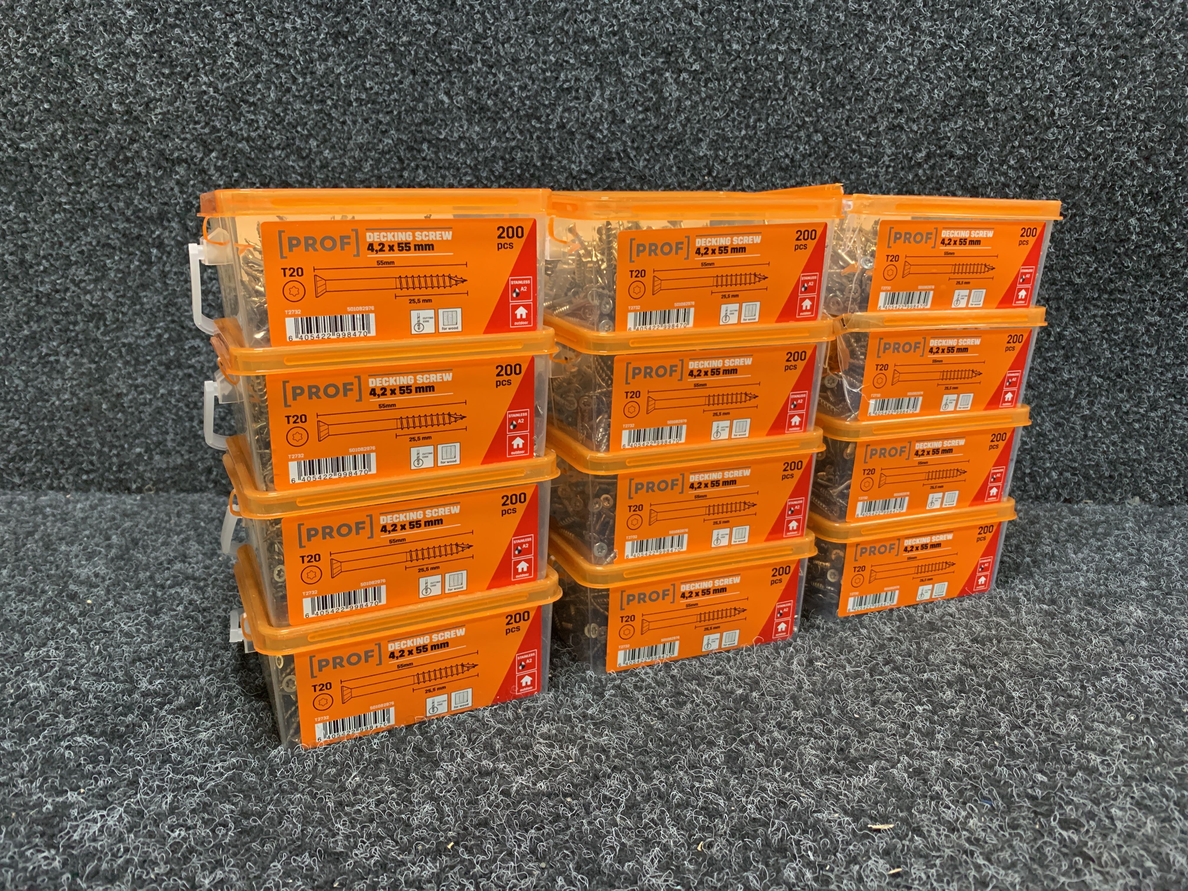 2400 pcs Trall screw 4.2x55mm, Prof - PS Auction - We value the future ...