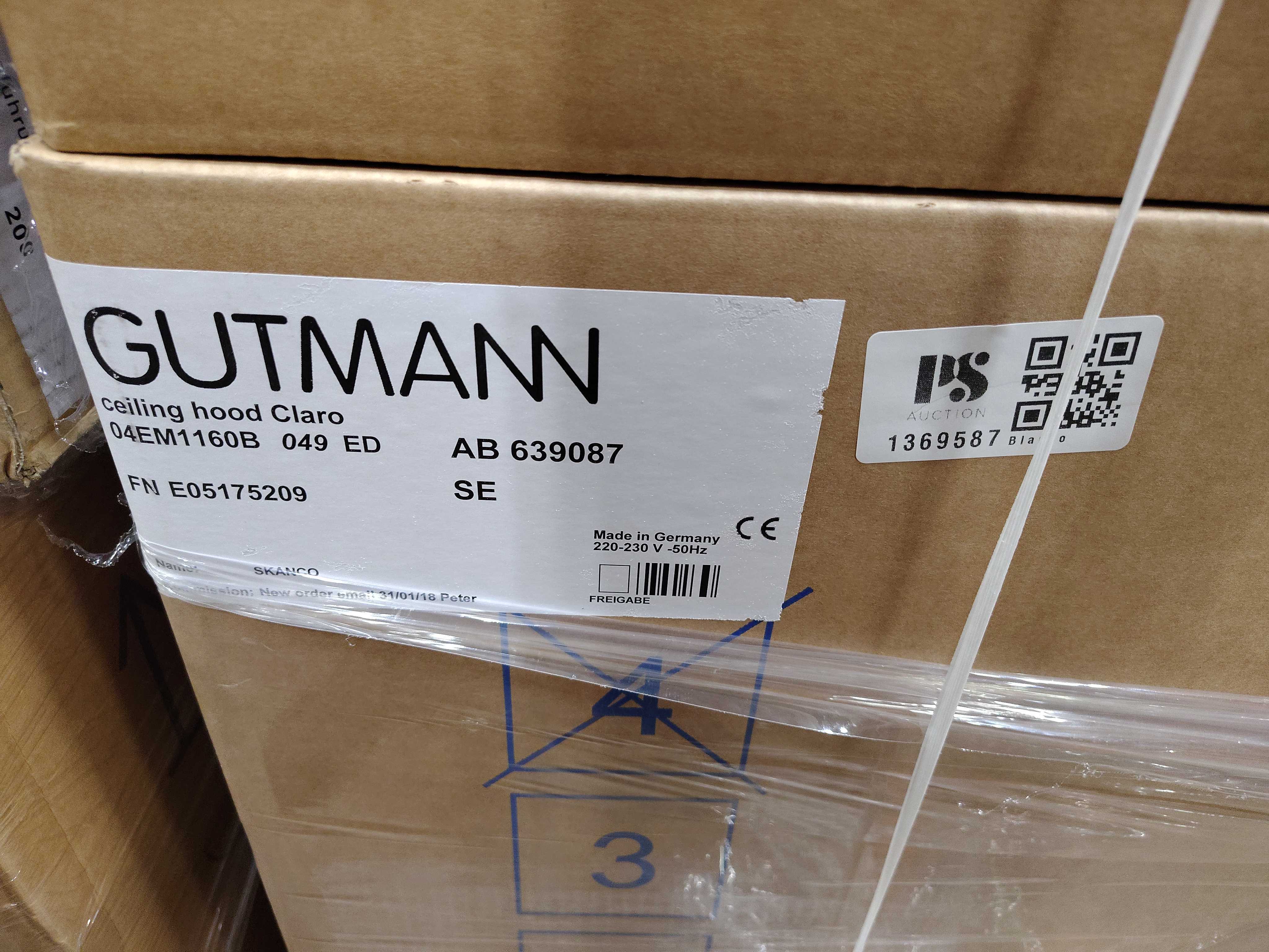 Ceiling-mounted kitchen hood 1160 mm – GUTMANN, internal motor, remote ...