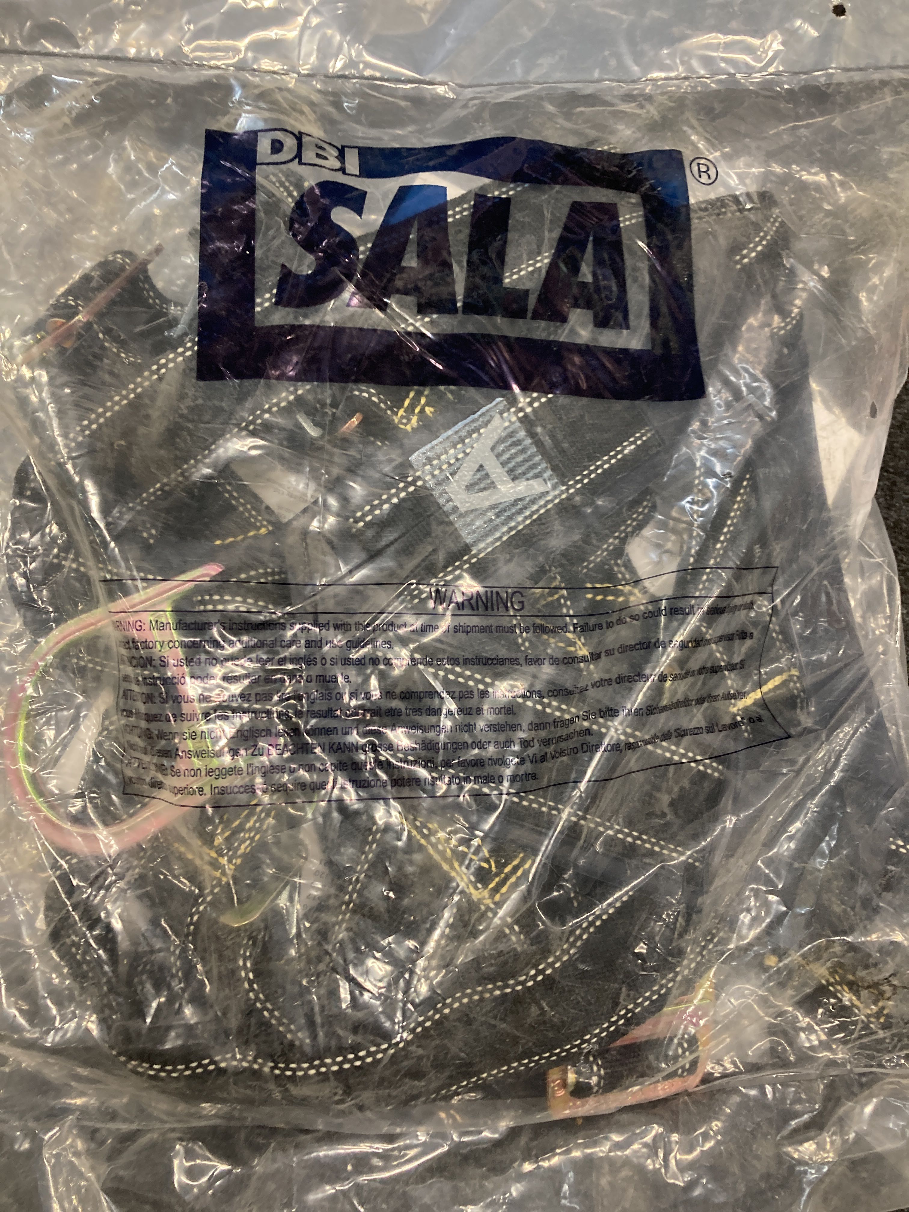 Fall protection harness DBI-SALA Delta Nomex Kevlar rear locking loop ...