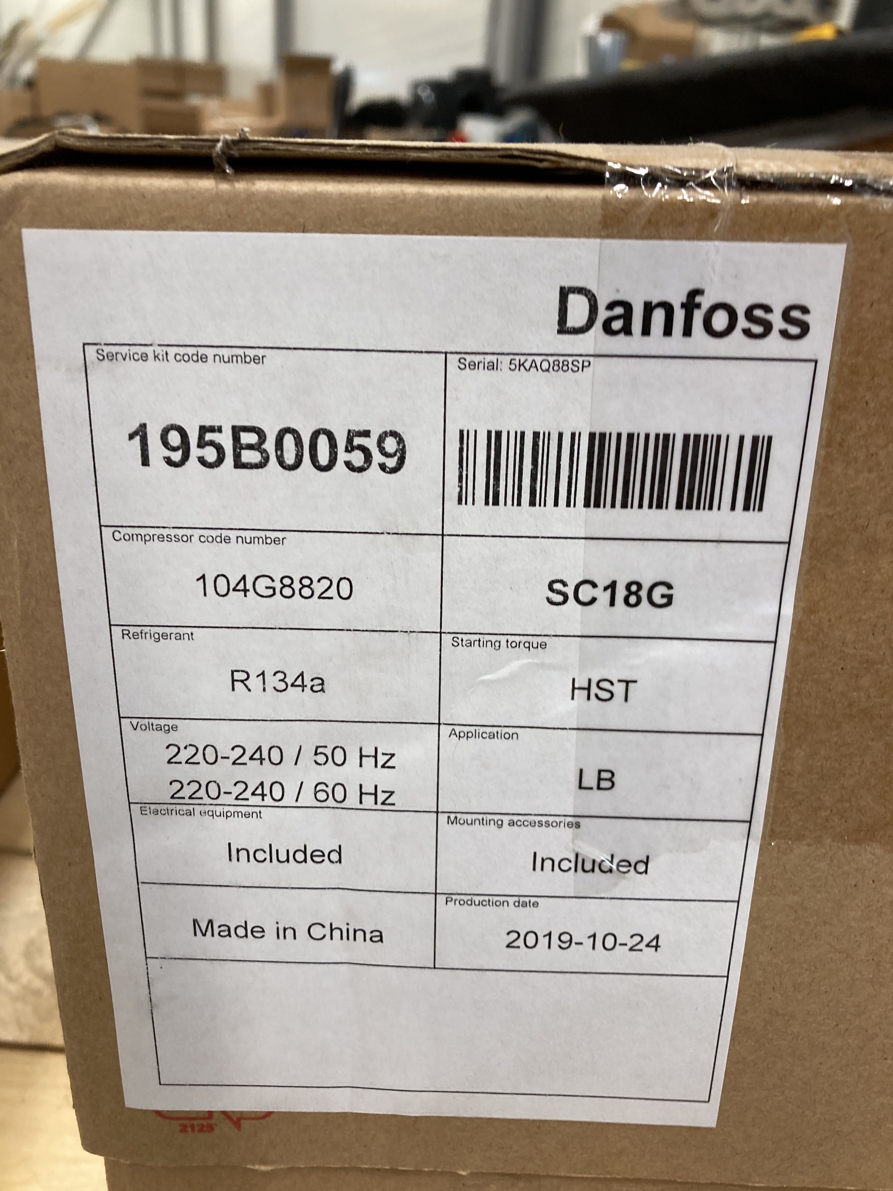 Danfoss SC18G compressor - PS Auction - We value the future - Largest ...