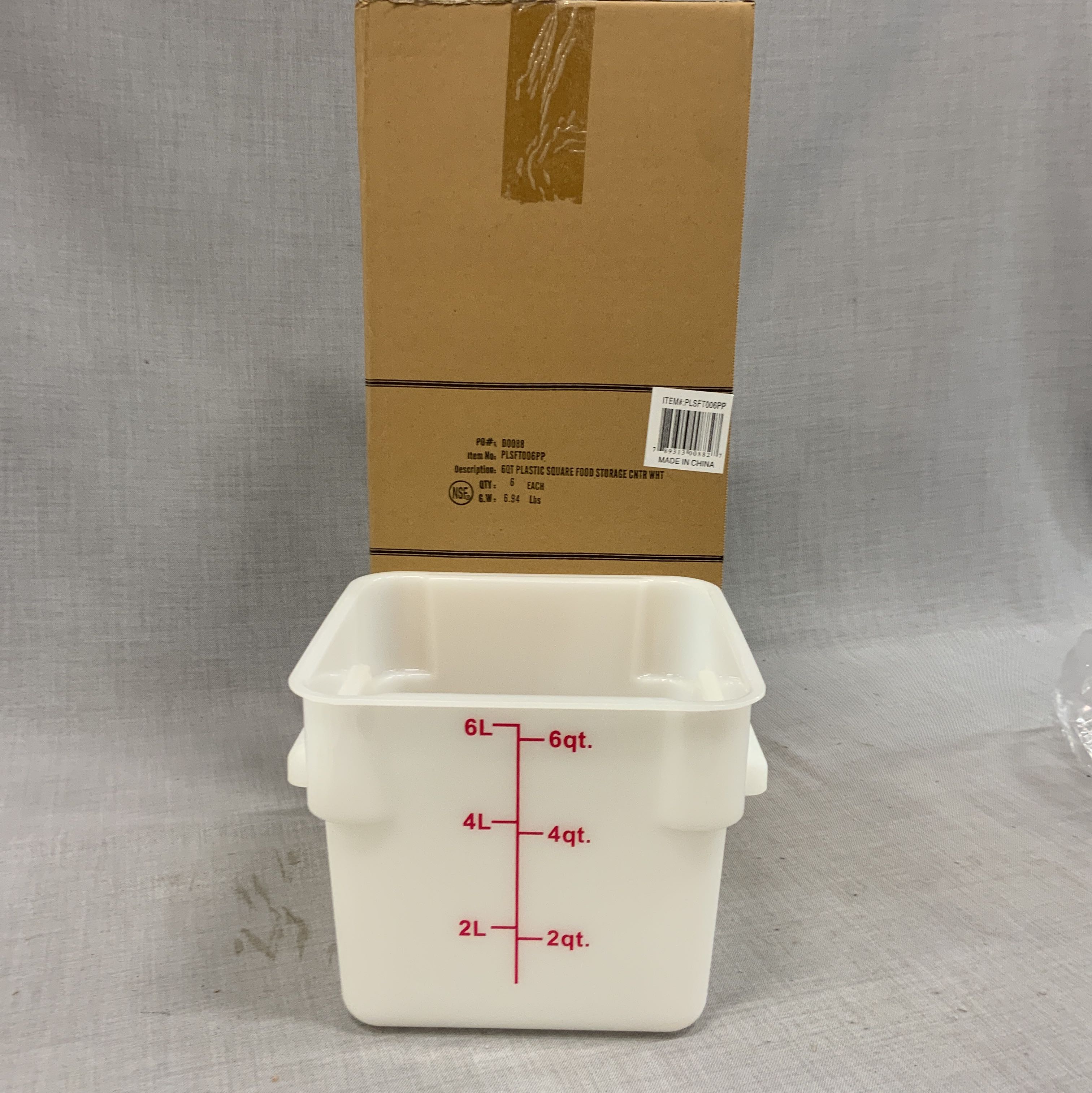 6 plastic containers for restaurant 6 liters - Free shipping - PS ...