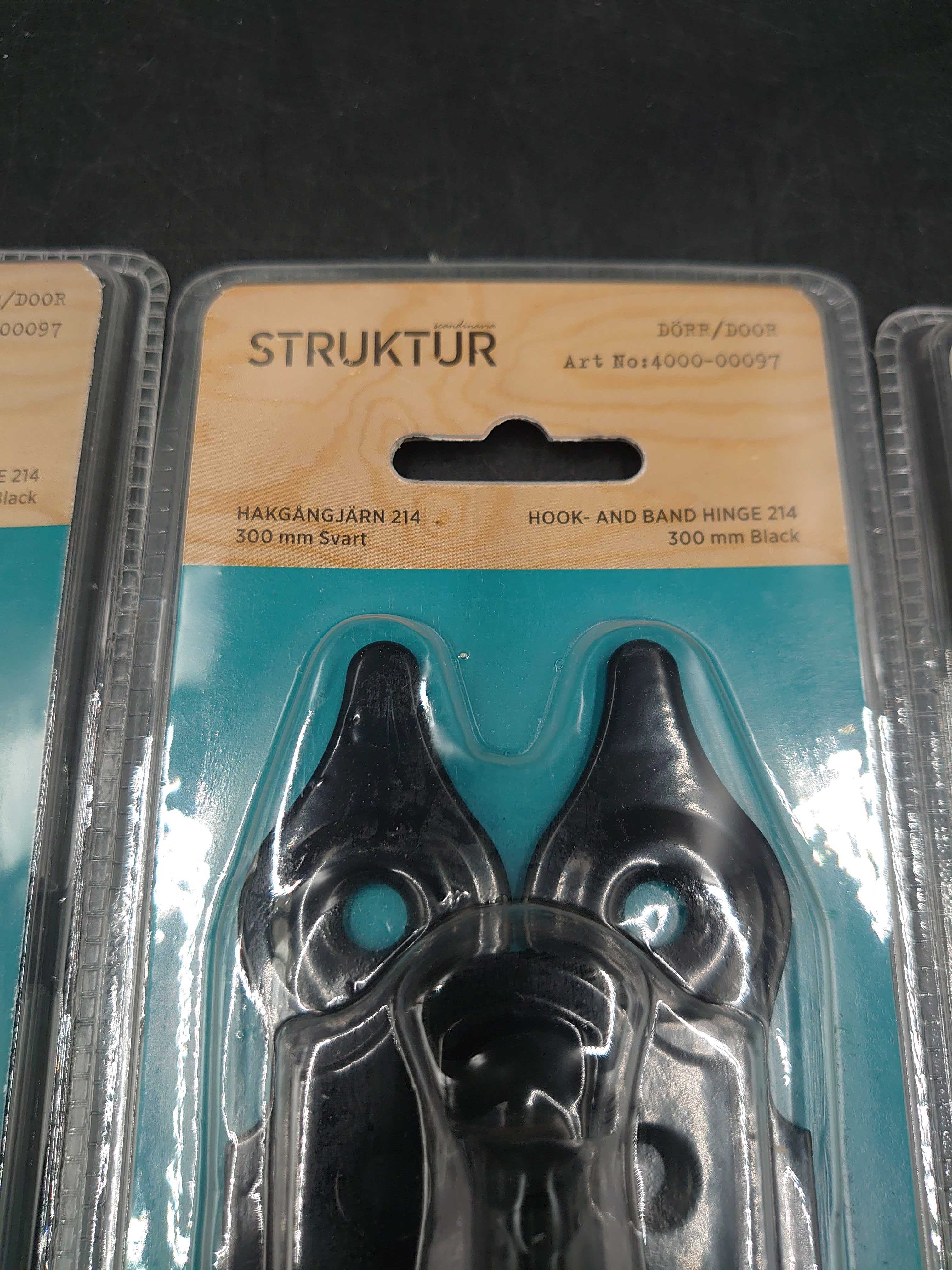 5 st Struktur hakgångjärn, 300 mm- Frakt ingår - Auktioner online ...