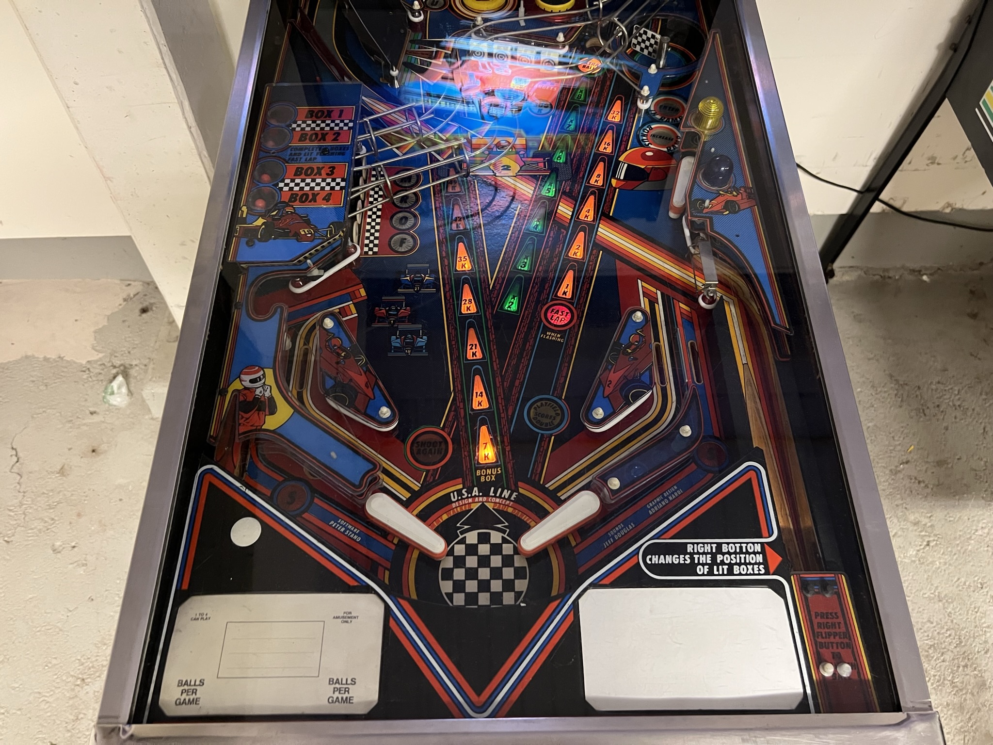 Pinball Bell Games F1 Grand Prix -1987 - PS Auction - We value the ...
