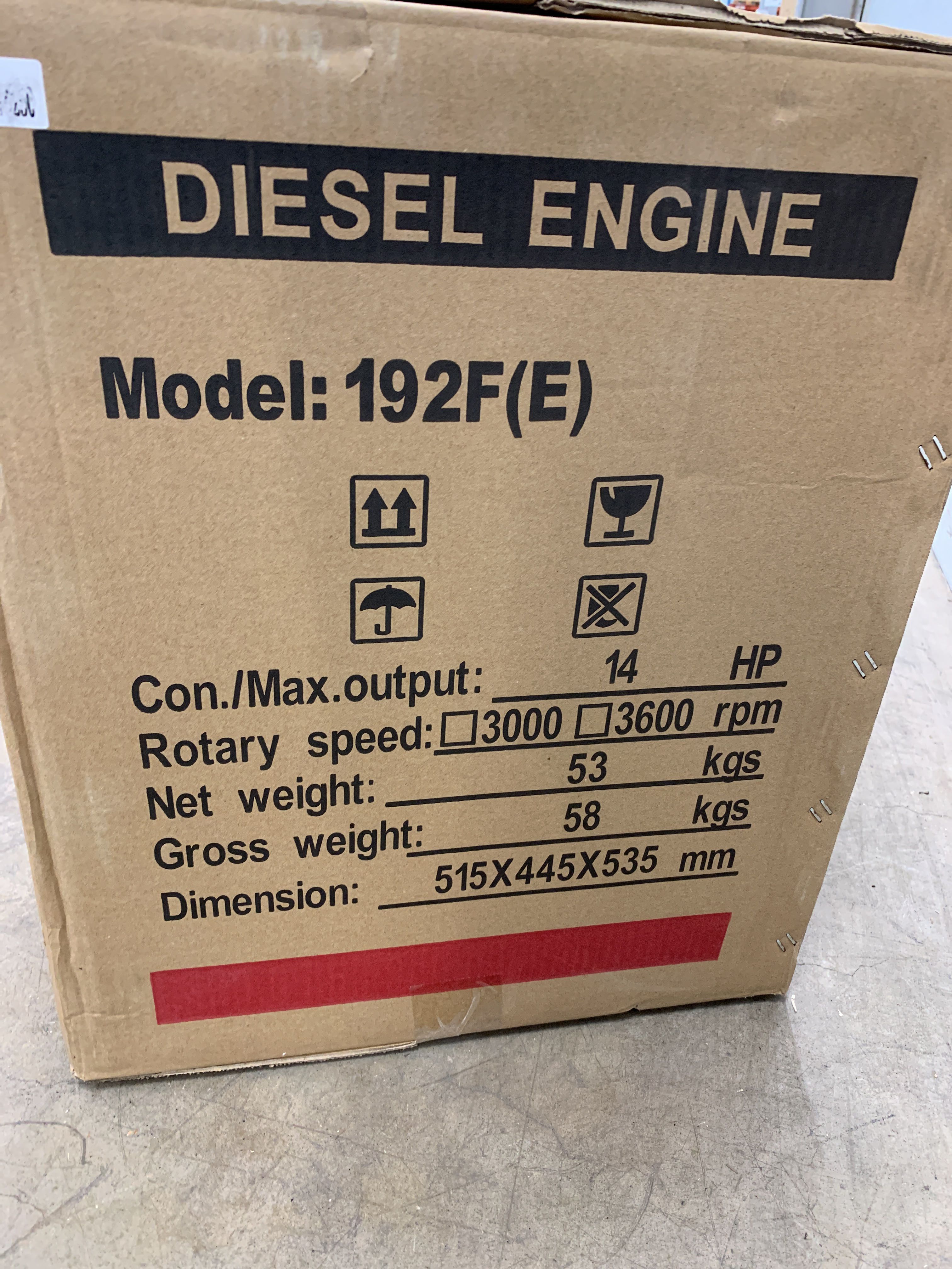 Dieselmotor Loncin 192F, 14hp - Auktioner online - Nätauktioner & Konkursauktioner | PS Auction