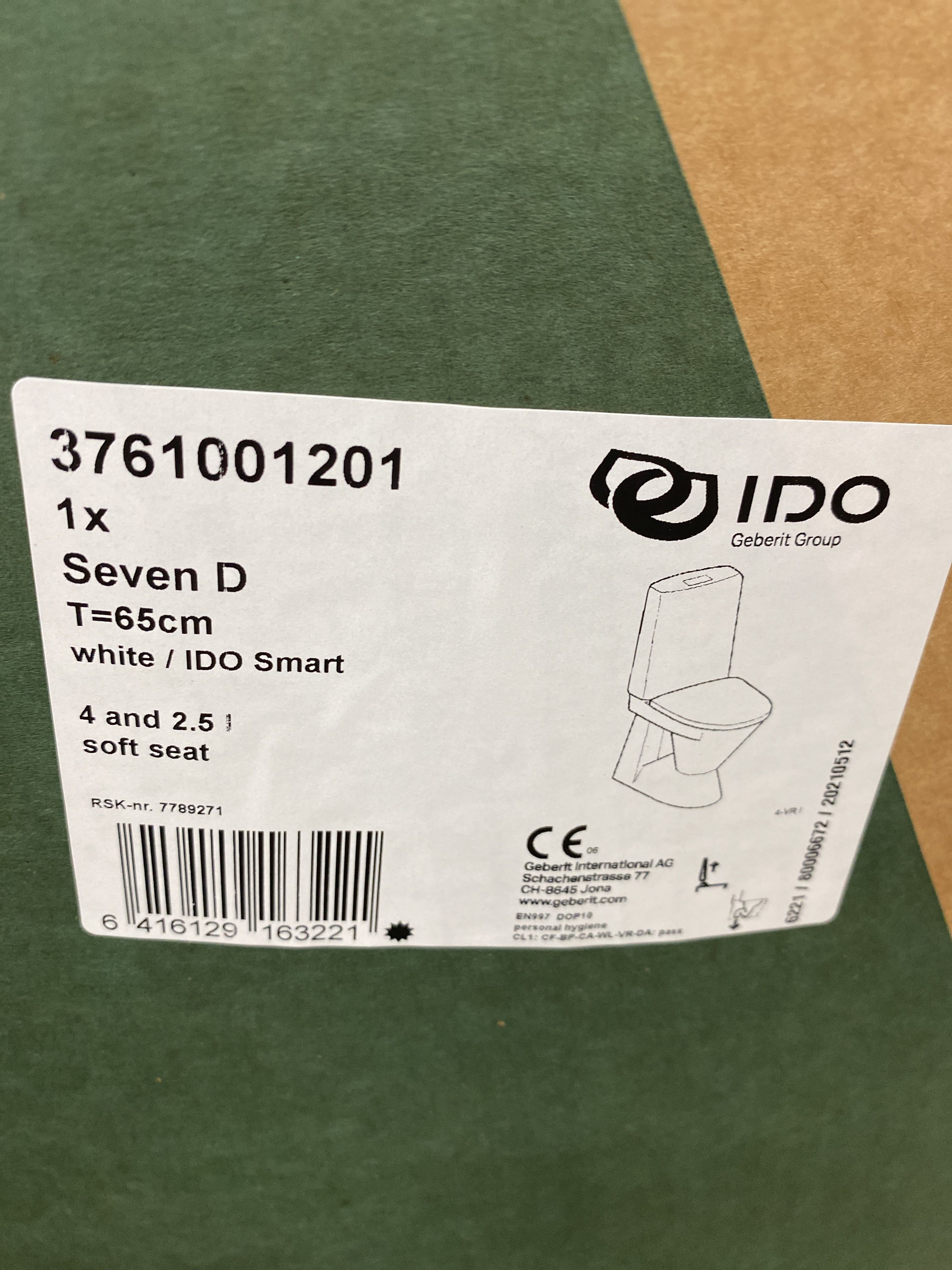 WC chair Ido Seven D concealed drain white - PS Auction - We value the ...