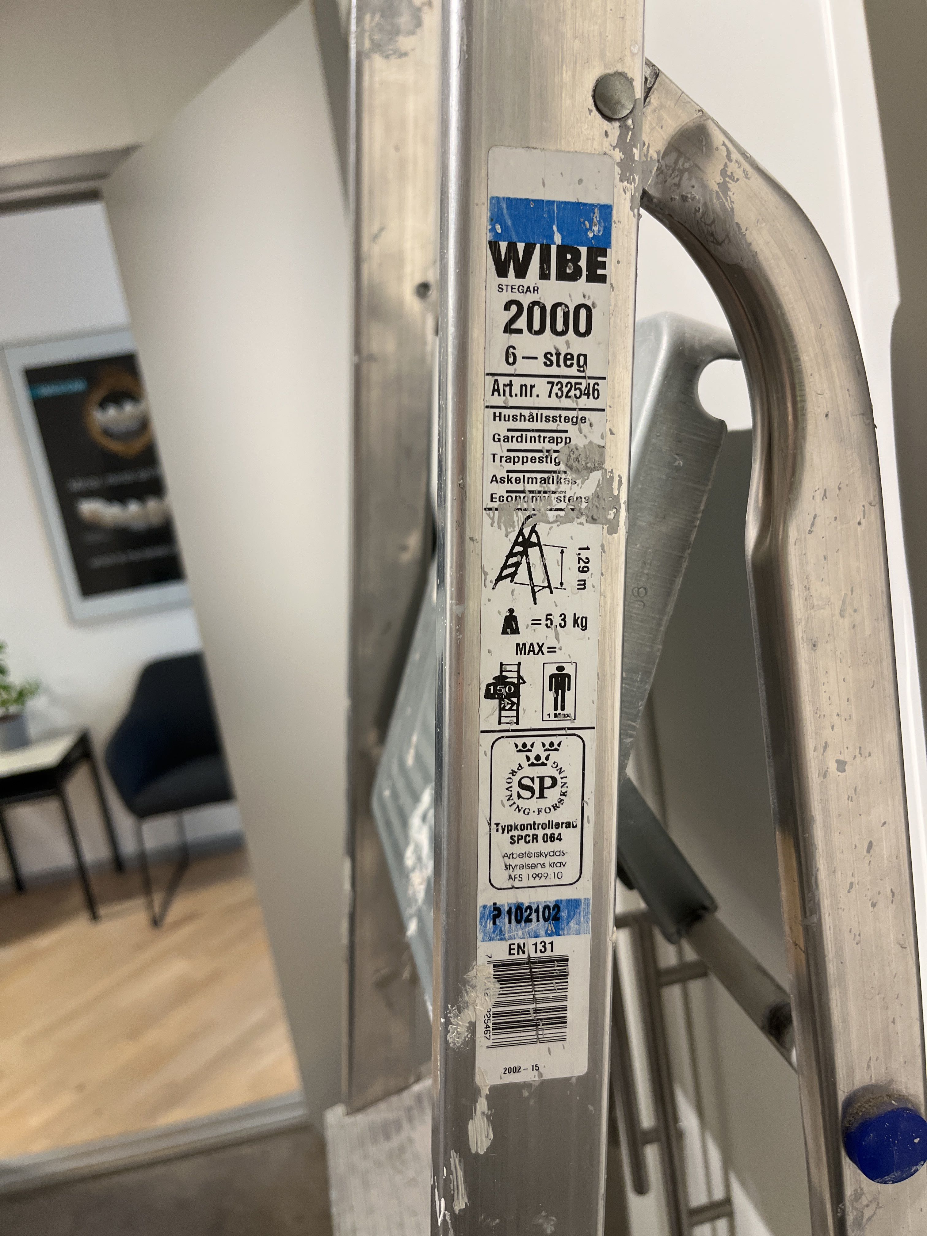 Aluminum ladder (6 steps), Wibe 2000 - PS Auction - We value the future ...