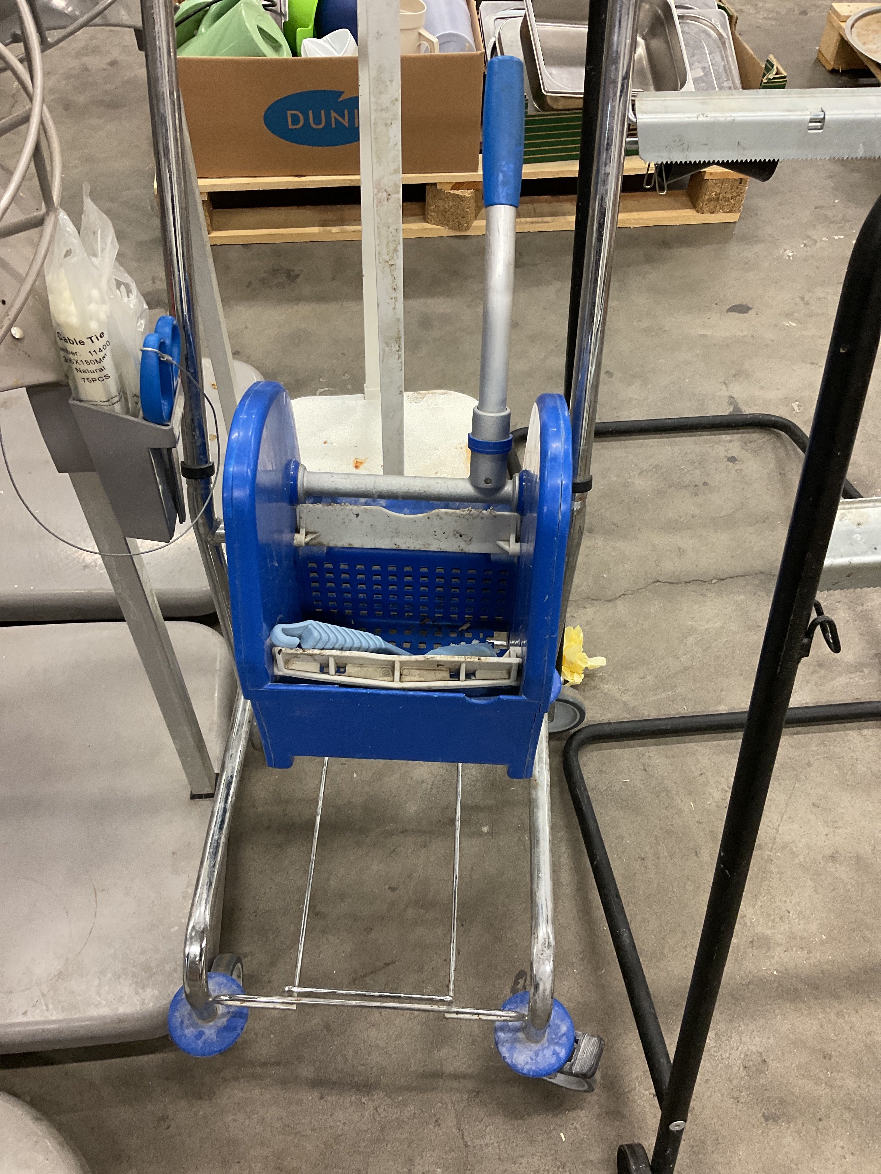 Various dustbins, paper holder, scrubbing trolley - PS Auction - We ...