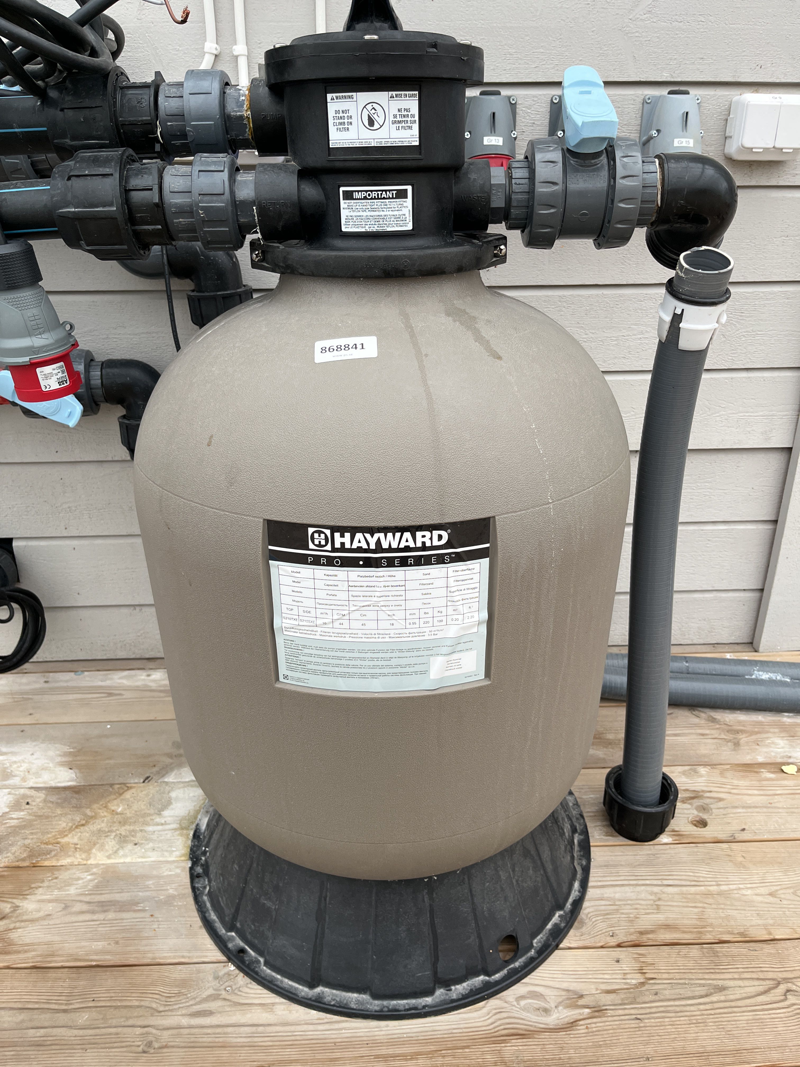 Sand filter from Showroom - PS Auction - We value the future - Largest ...