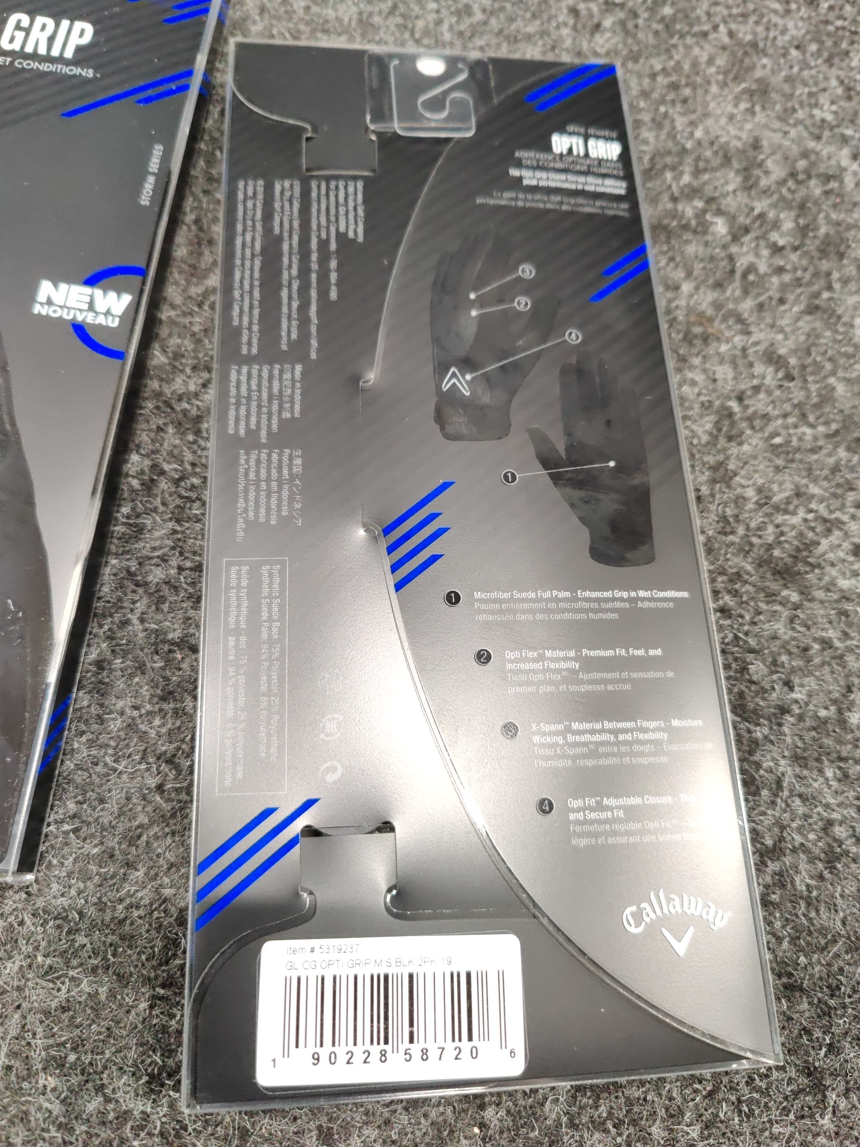 3-pack Golfhandskar Callaway GL CG Opti Grip 19 BLK 2PK MS - Auktioner ...