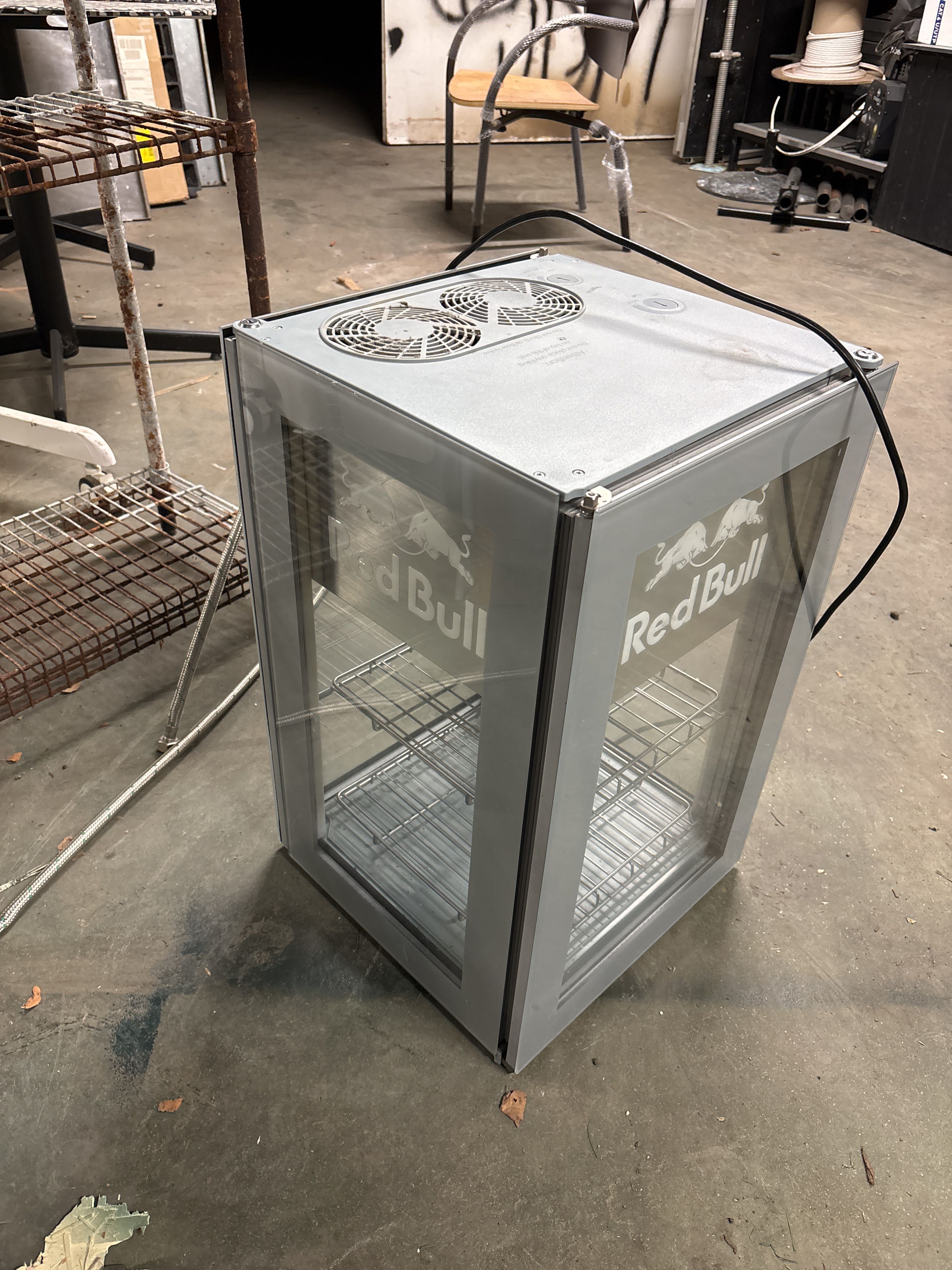 Refrigerator with glass door – Red Bull - PS Auction - We value the ...