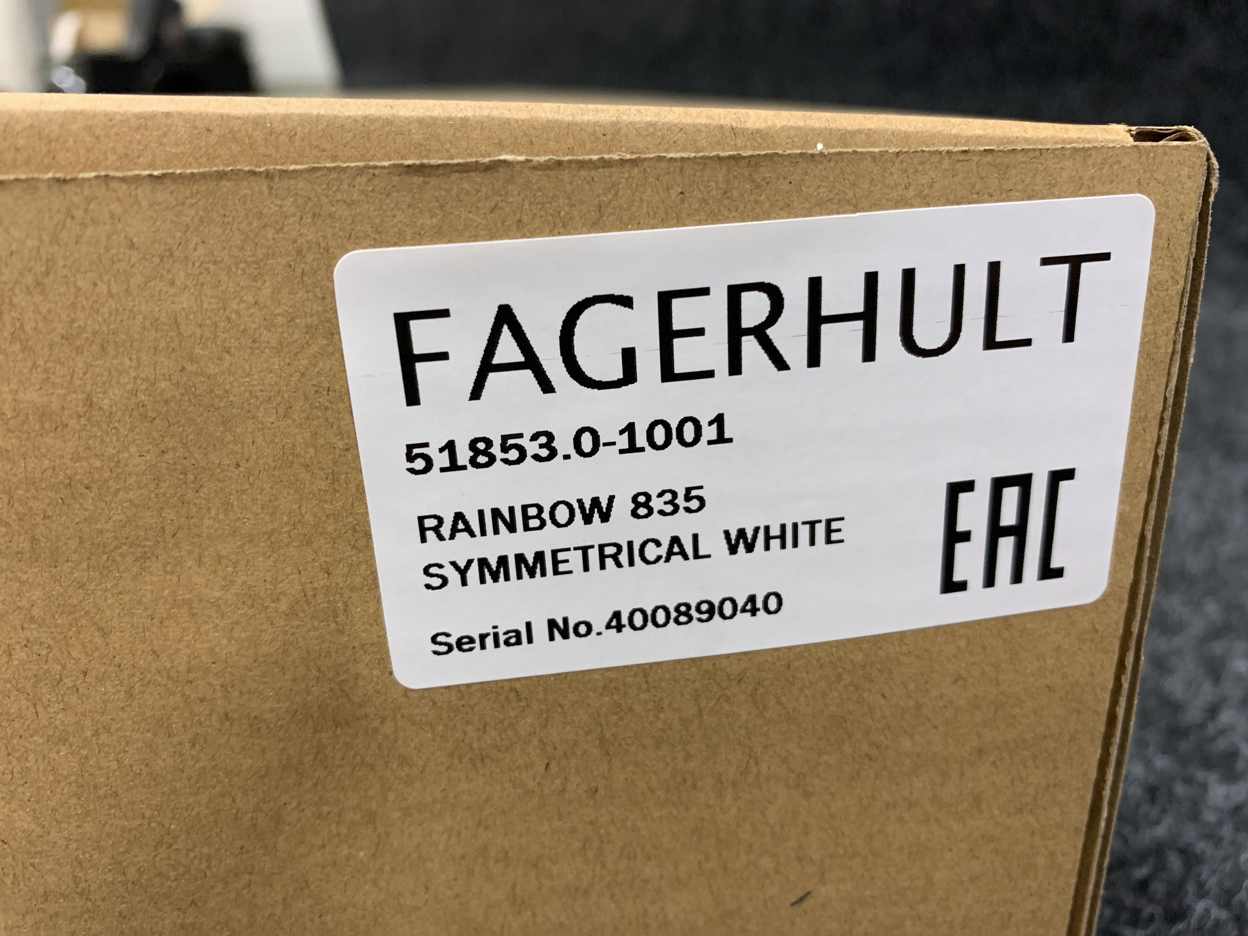 6 luminaires Fagerhult, fluorescent tube design for mounting in contact ...