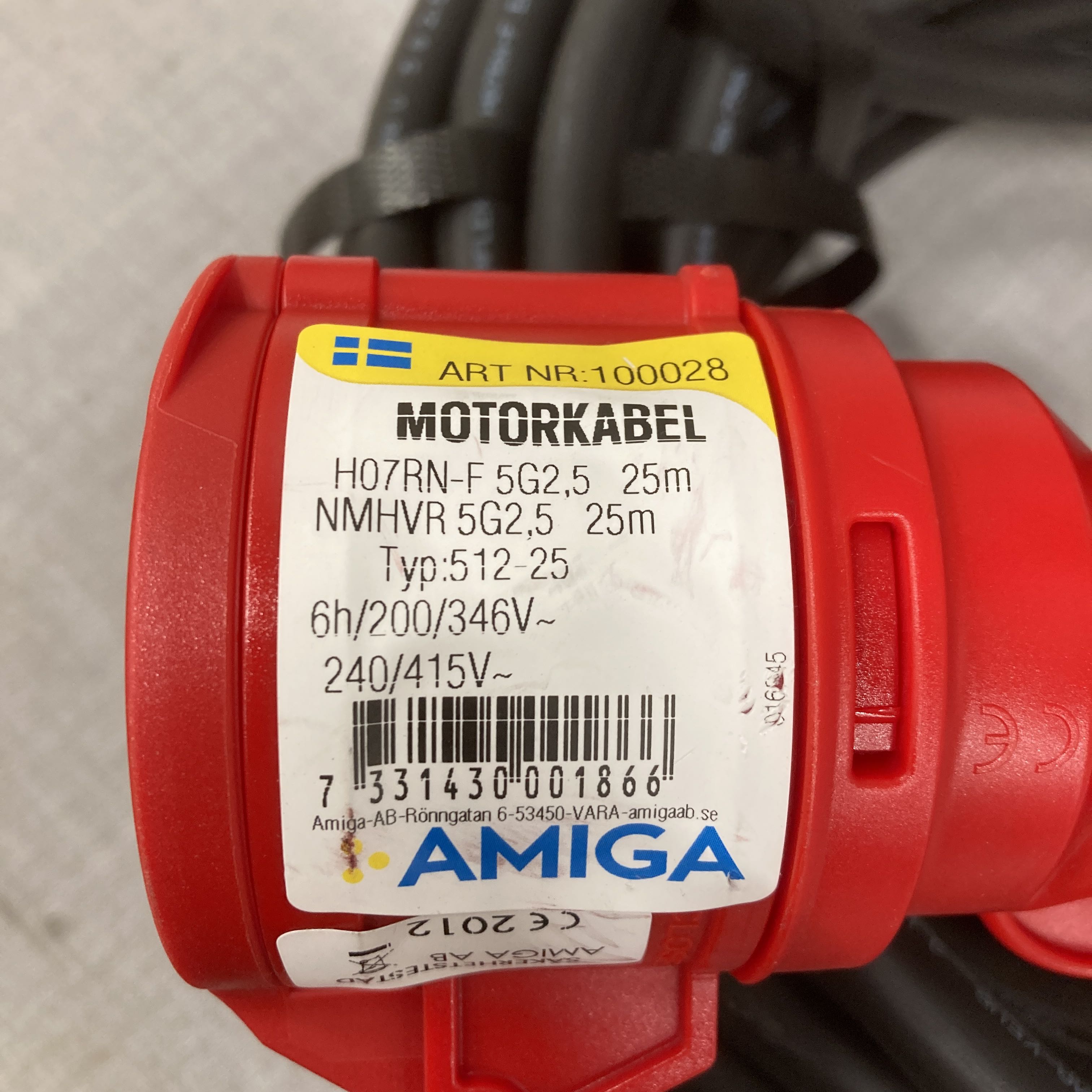 Motorkabel Amiga 16A 25M - Auktioner online - Nätauktioner & Konkursauktioner | PS Auction