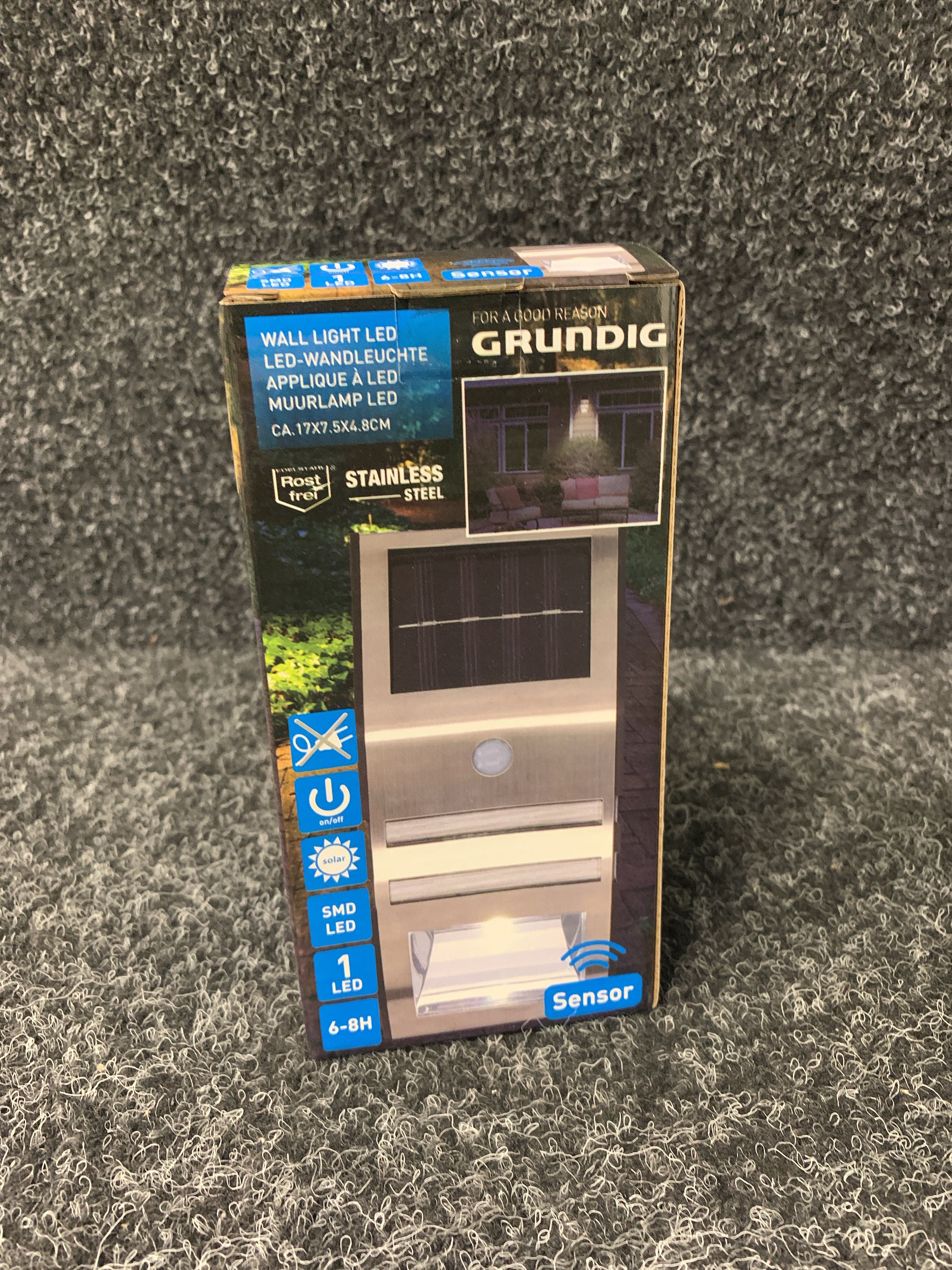 5 st Soldrivna LED-vägglampor med sensorer - Auktioner online - Nätauktioner & Konkursauktioner ...