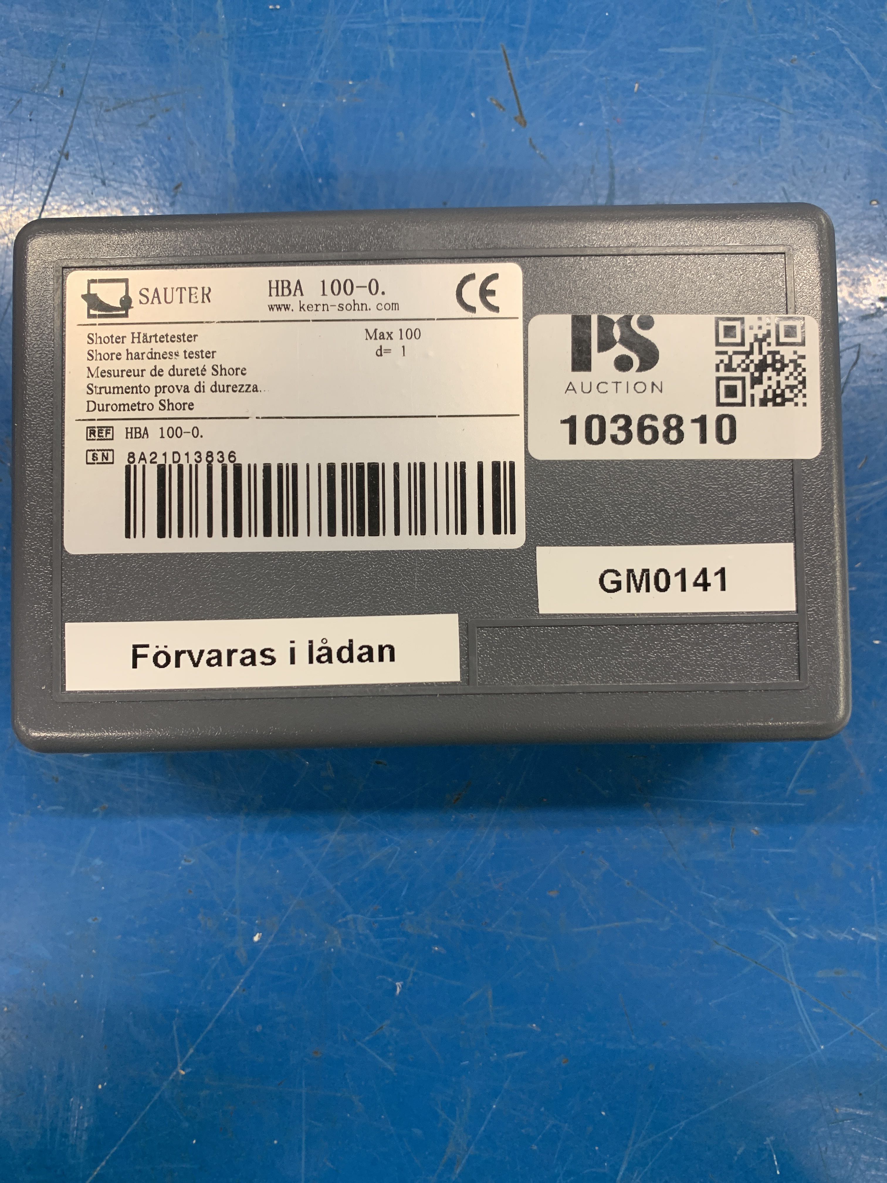 Sauter HBA 100-0 hårdhetsmätare till plast - Auktioner online - Nätauktioner & Konkursauktioner ...