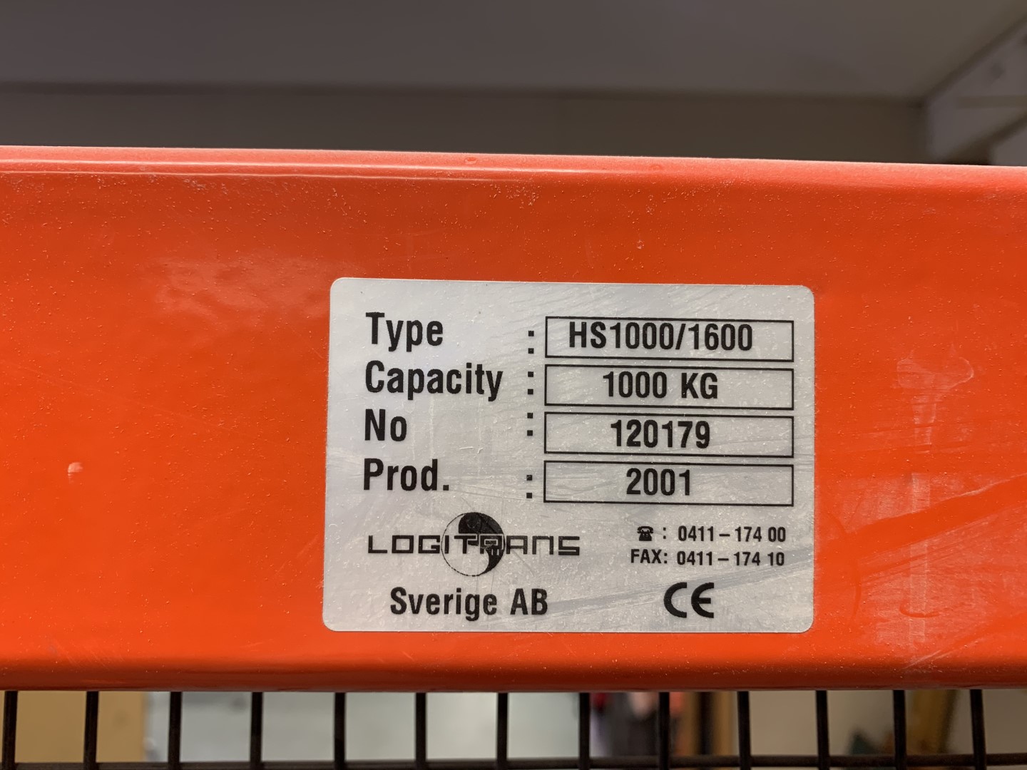 Joint stacker Logitrans HS 1000/1600 - PS Auction - We value the future ...