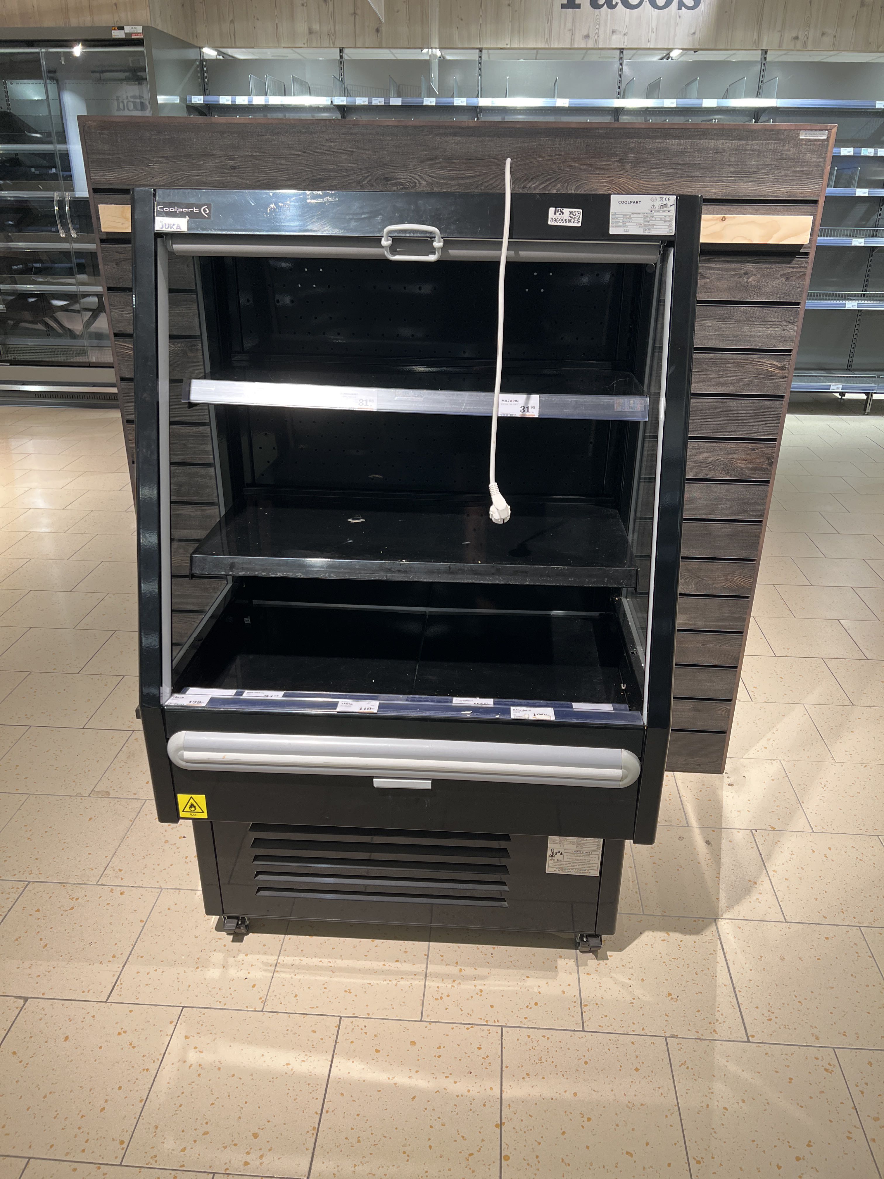 Coolpart display fridge/sandwich fridge with night curtain - PS Auction ...