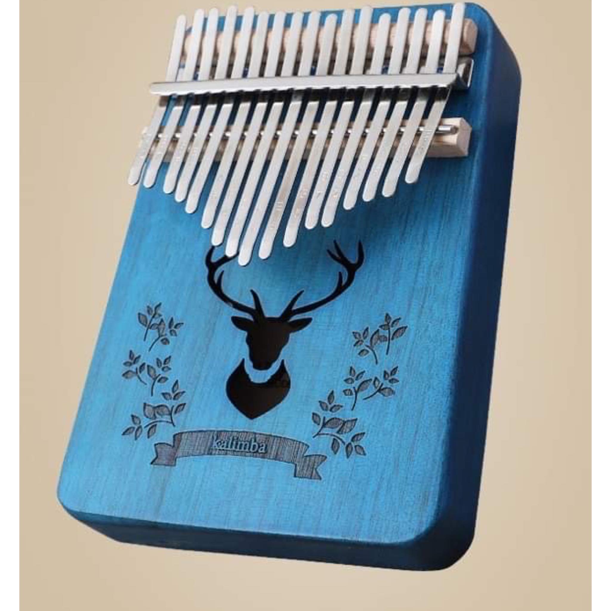 Kalimba Blue Deer 17 keys - PS Auction - We value the future - Largest ...