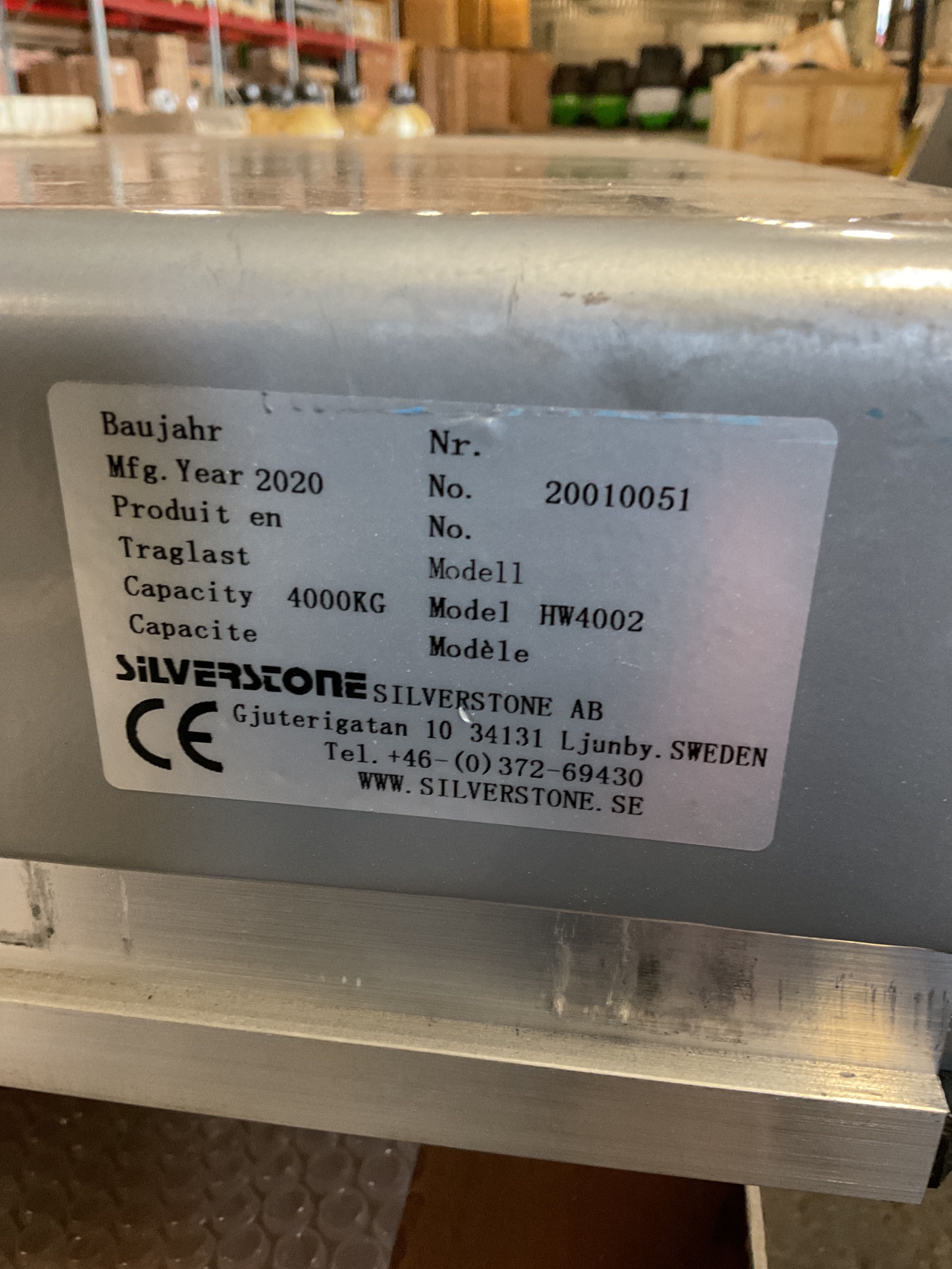 Lifting table Silverstone 4000kg 2020 - PS Auction - We value the ...