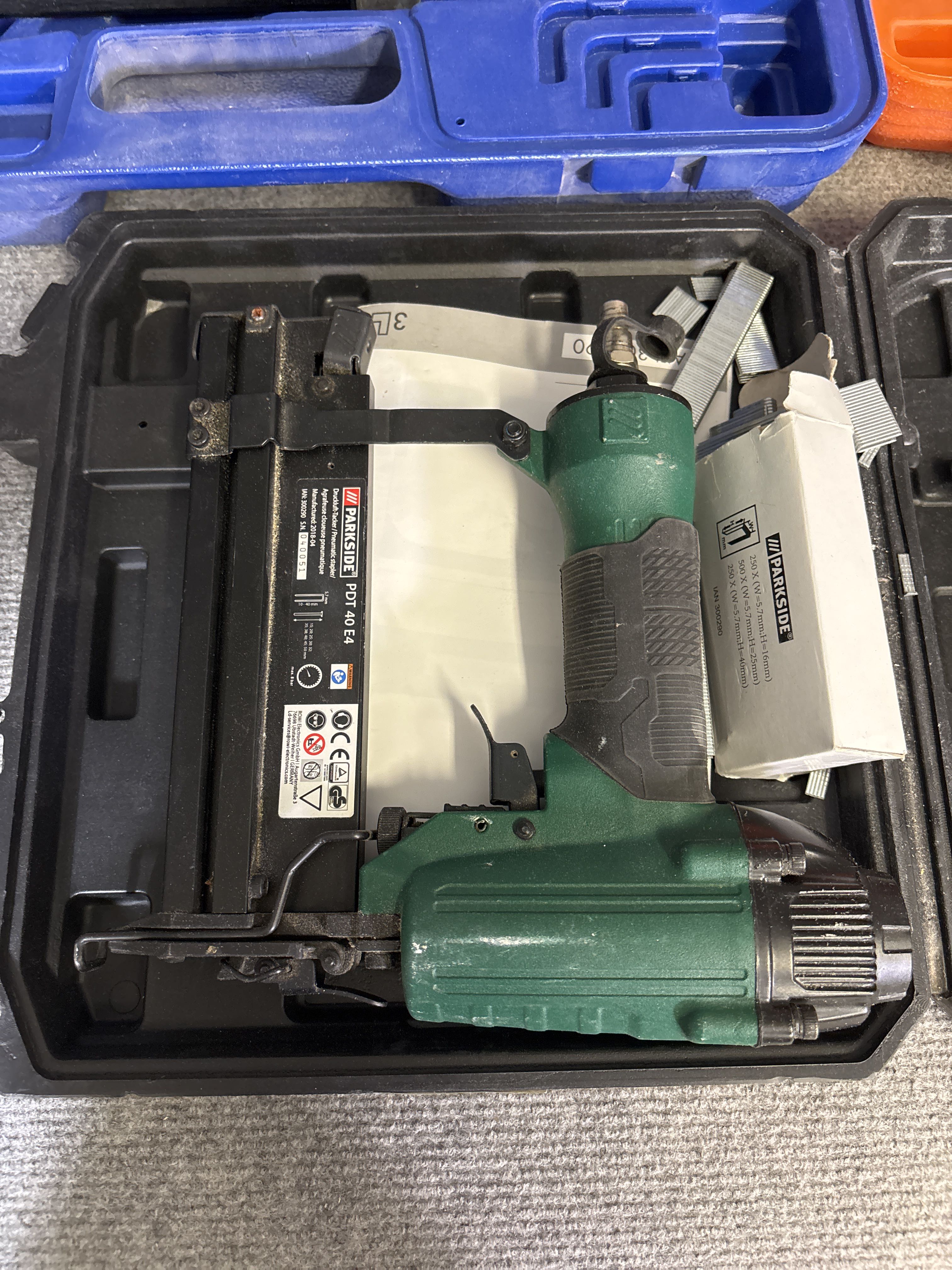 Nail guns in boxes 3 pcs - Parkside, Paslode and Montana - PS Auction ...