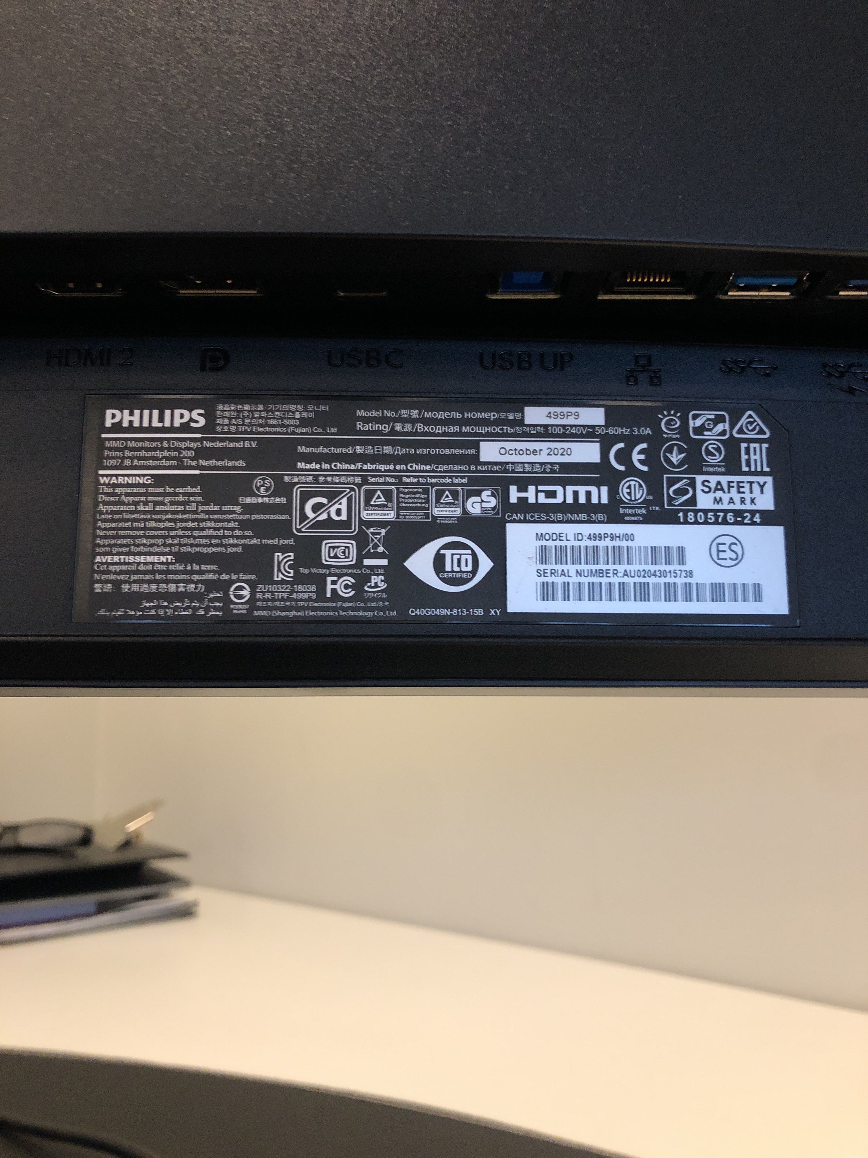 Philips Brilliance 499P9H Curved. Årgång 2020 - Auktioner online ...