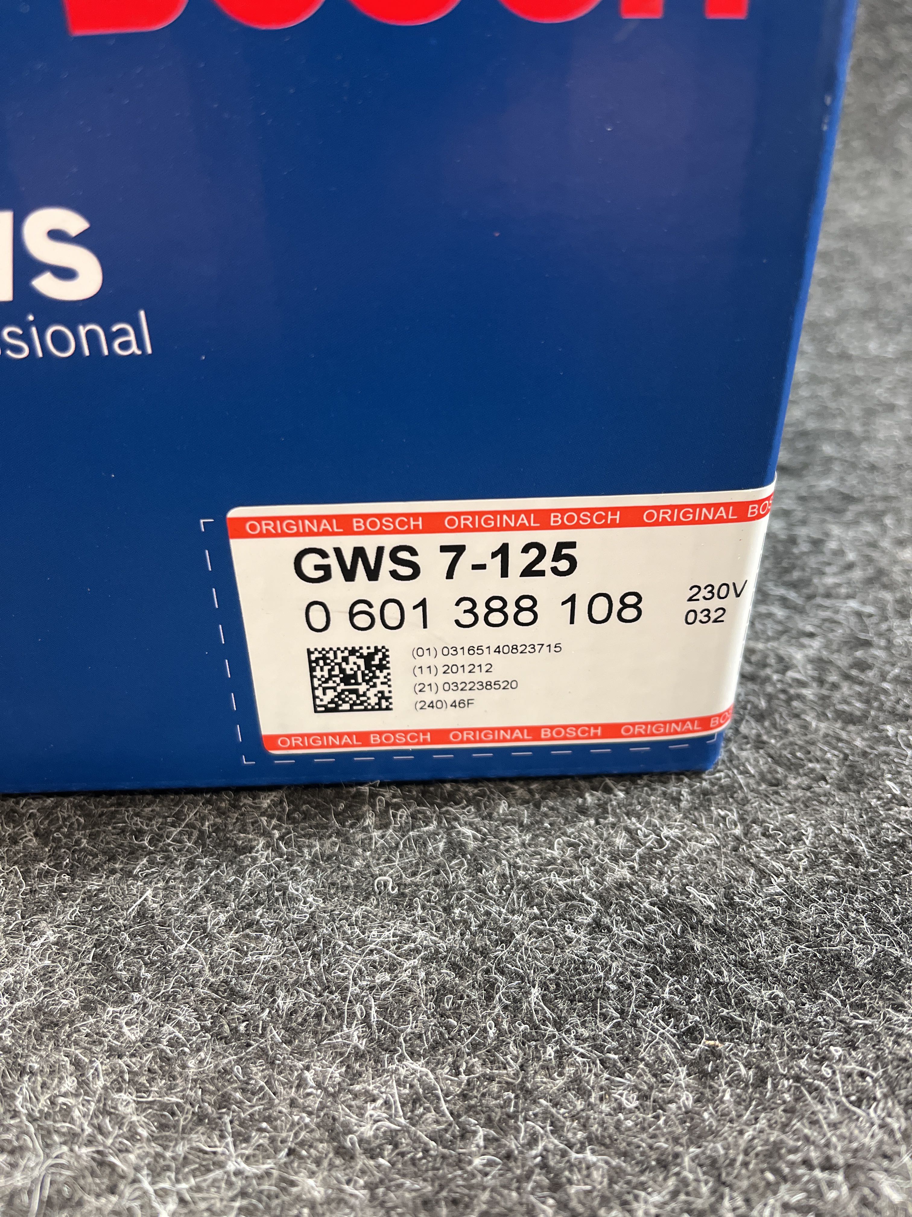 Angle grinder Bosch GWS 7-125 - PS Auction - We value the future ...