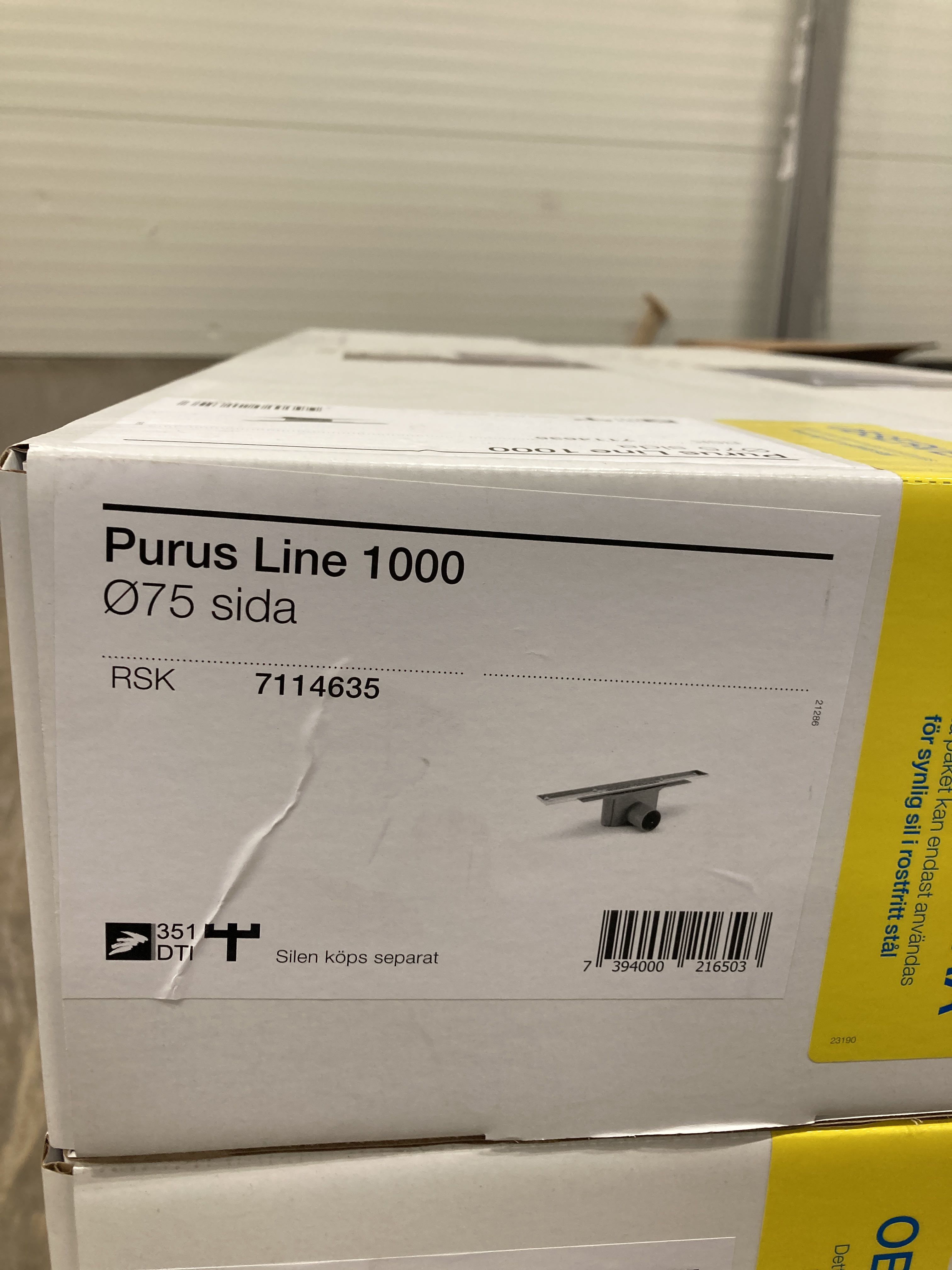 Floor drain Purus Line 1000/75 side - PS Auction - We value the future ...