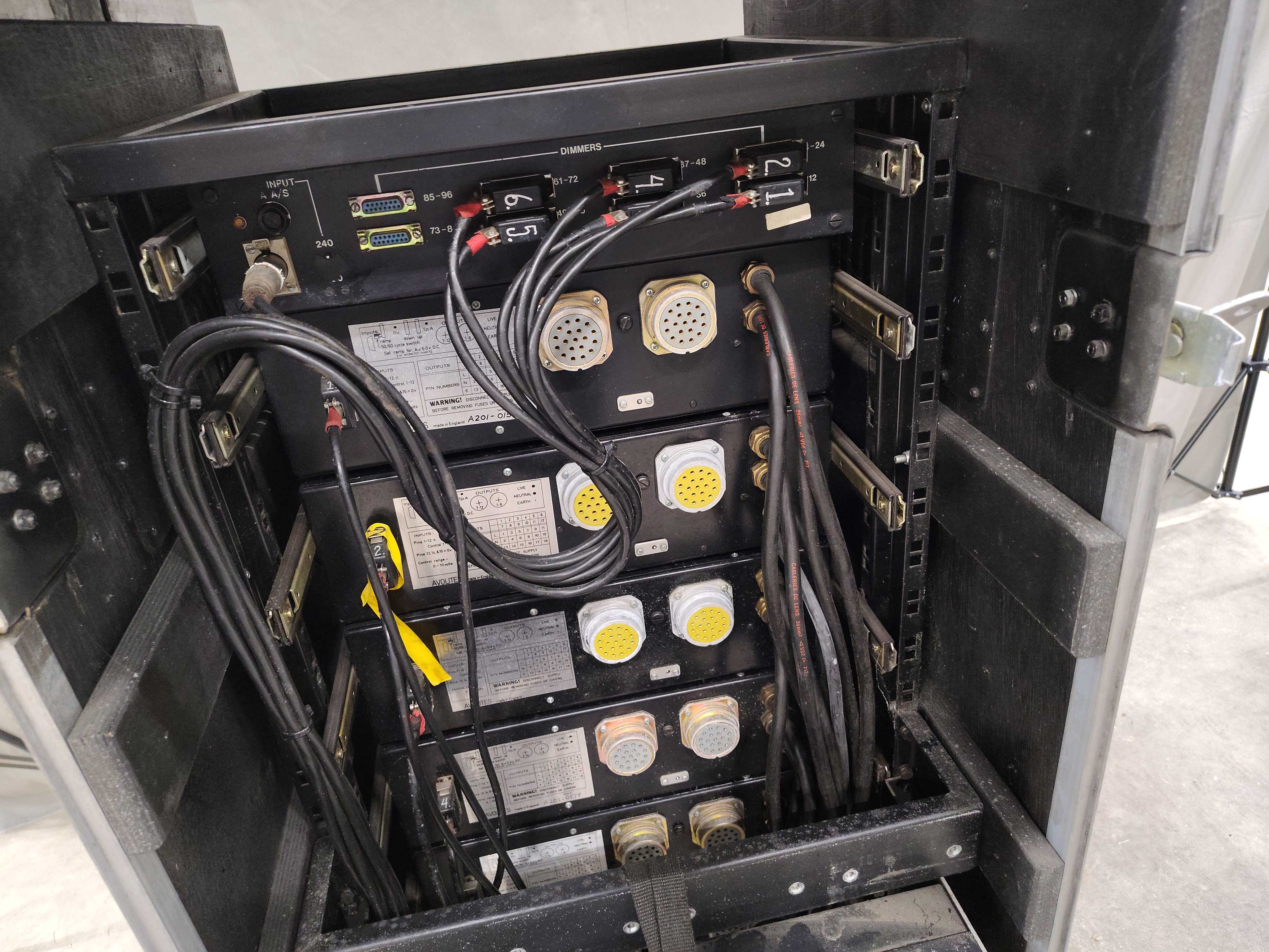 72 channel dimmer – Avolites, with cabling and rack cabinet - PS ...