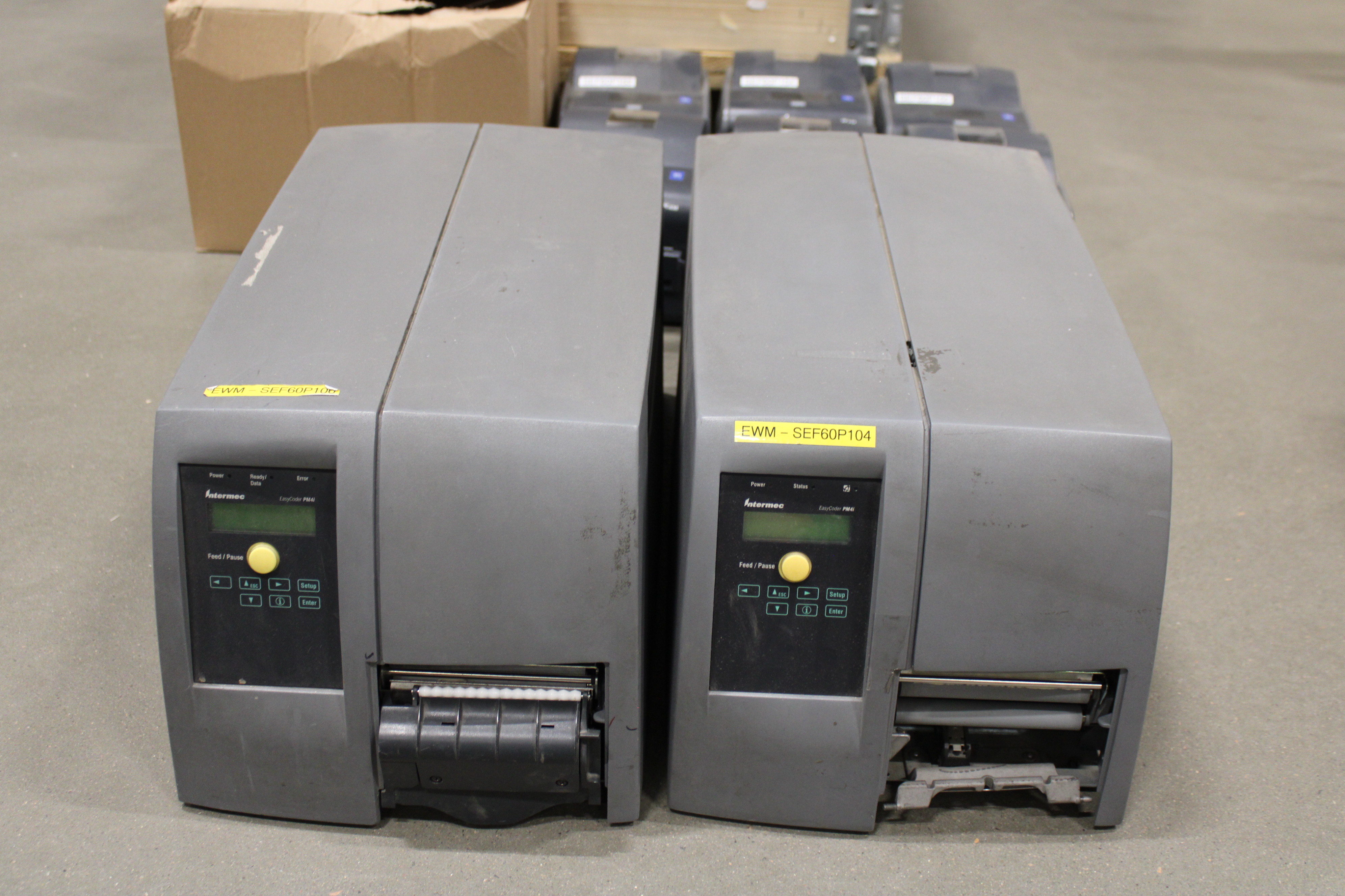 Pallet with screens, label printers, hand scanners, etc. - PS Auction ...