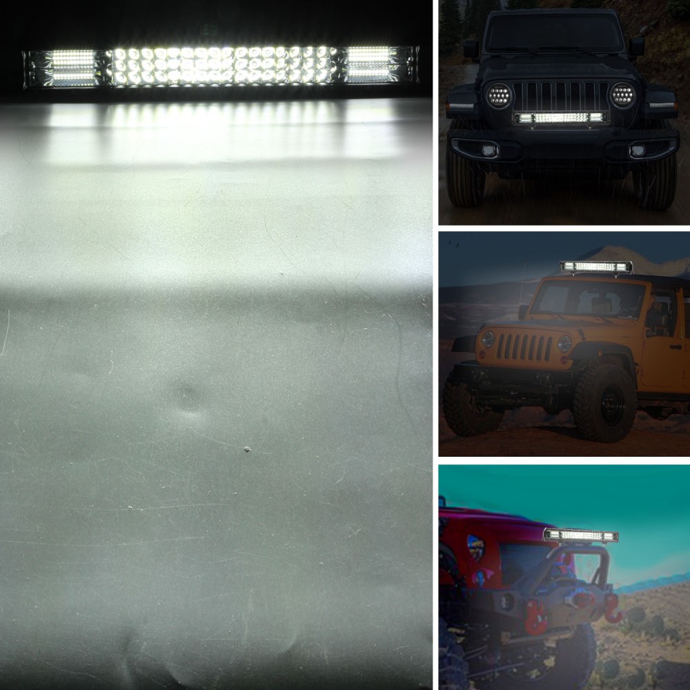 LED extra light ramp, 3 rows LED, 288W - Free shipping - PS Auction ...