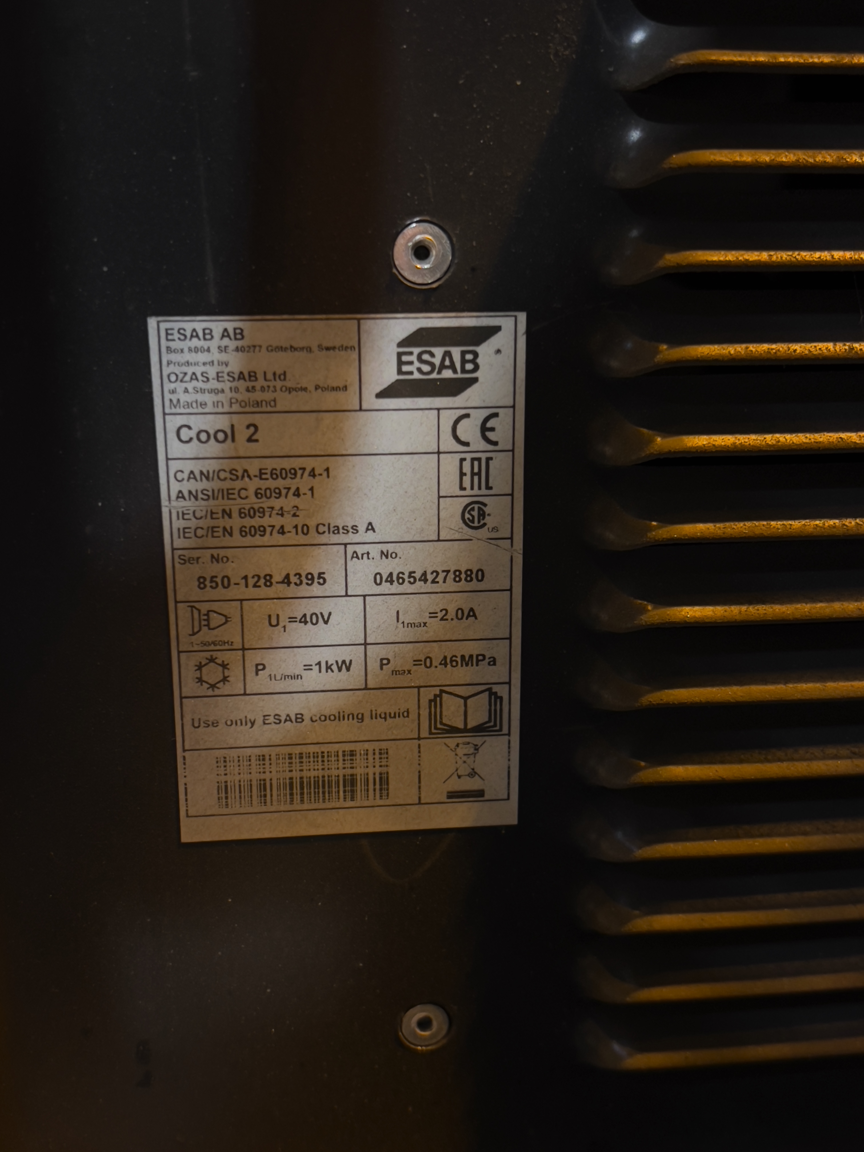Svets ESAB 500i Warrior med matarverk - Auktioner online - Nätauktioner ...
