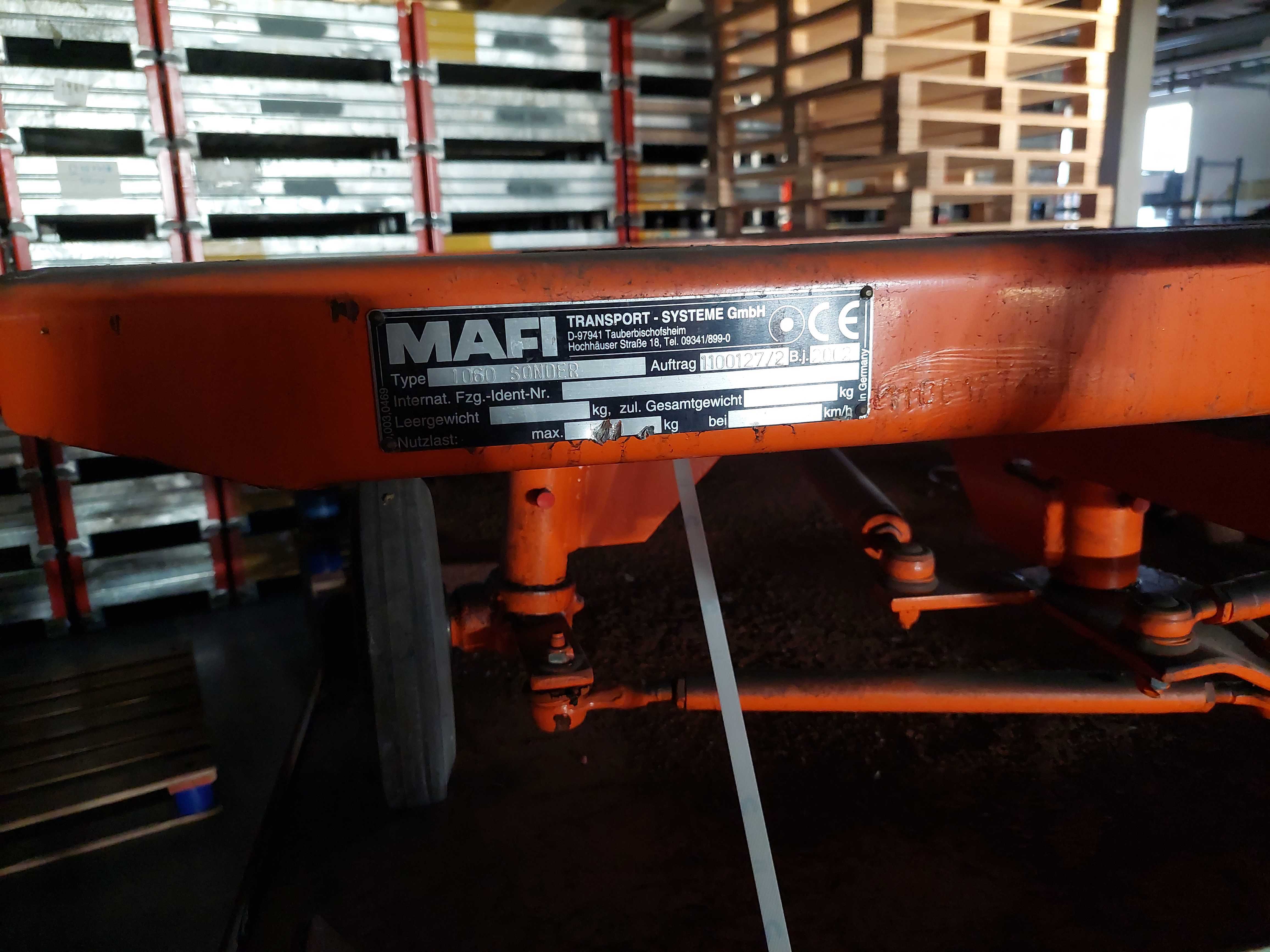 Mafi 1060 Sonder platform trailer - PS Auction - We value the future ...