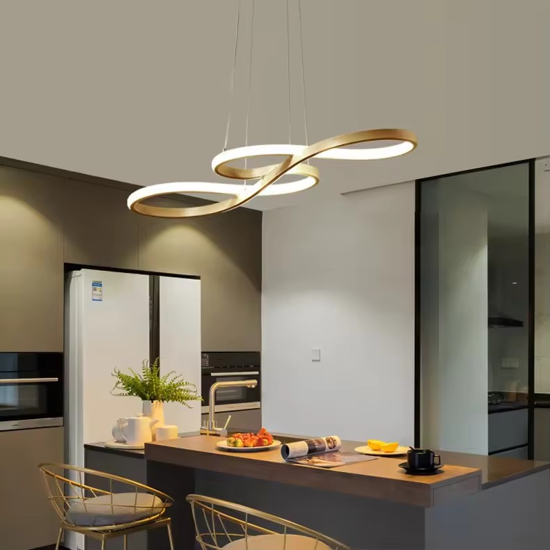 LED PENDANT – MUSICAL NOTE 75 | Gold-colored dimmable LED and remote ...