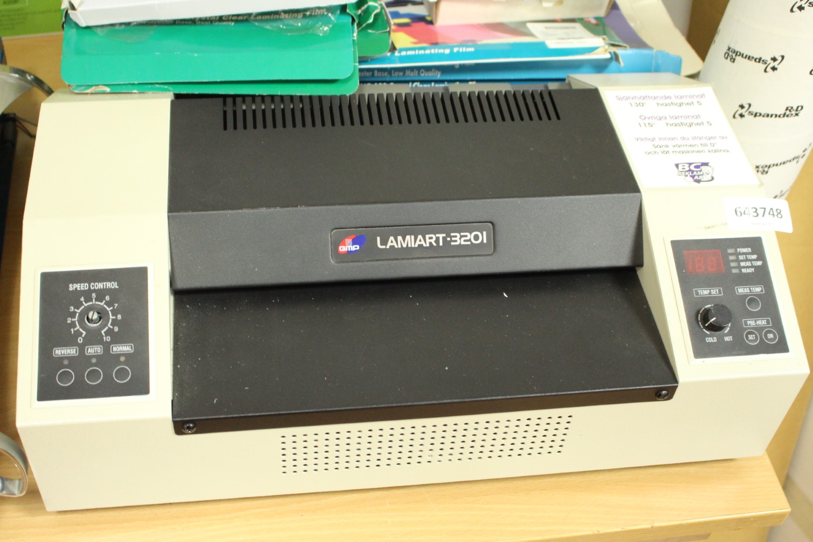 Lamineringsmaskin Gmp Lamiart 3201 Inkl Tillbehör Ps Auction We