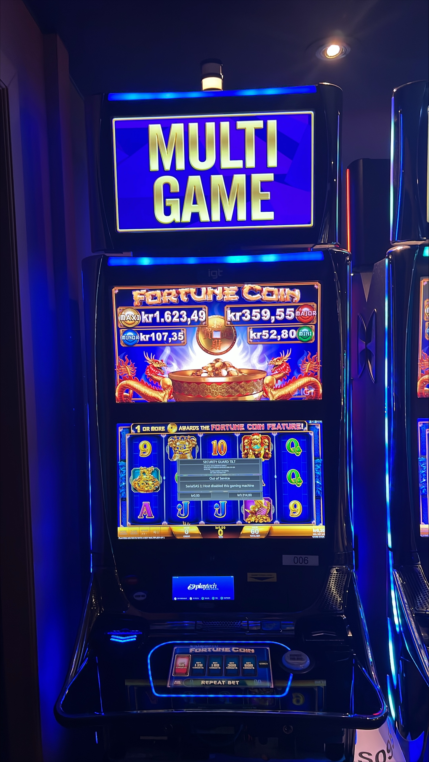 Spelautomat IGT Crystal dual – U-switch (2007) - Auktioner online ...