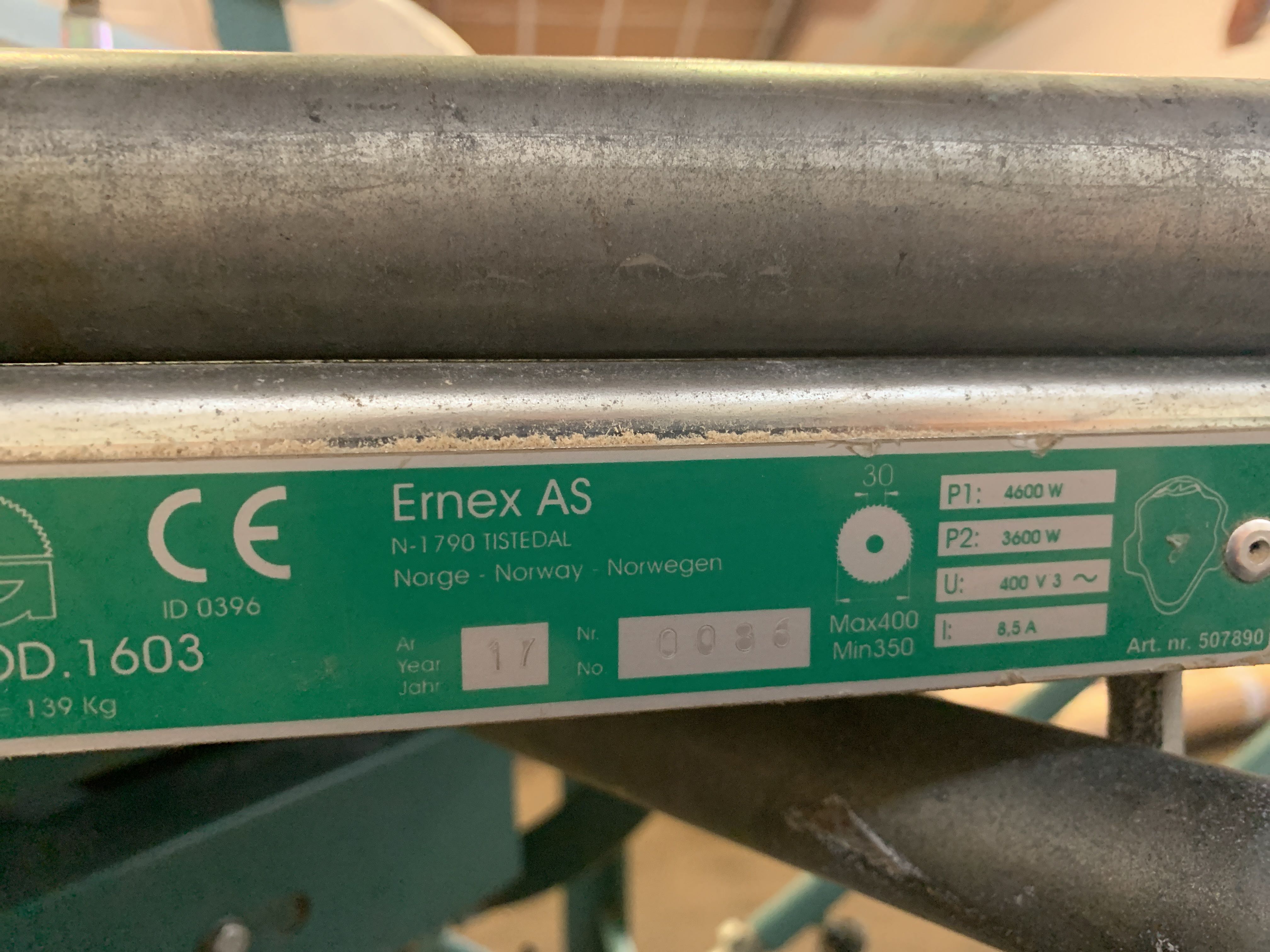 Split saw table saw fence saw Ernex 1603 -2017 - PS Auction - We value ...