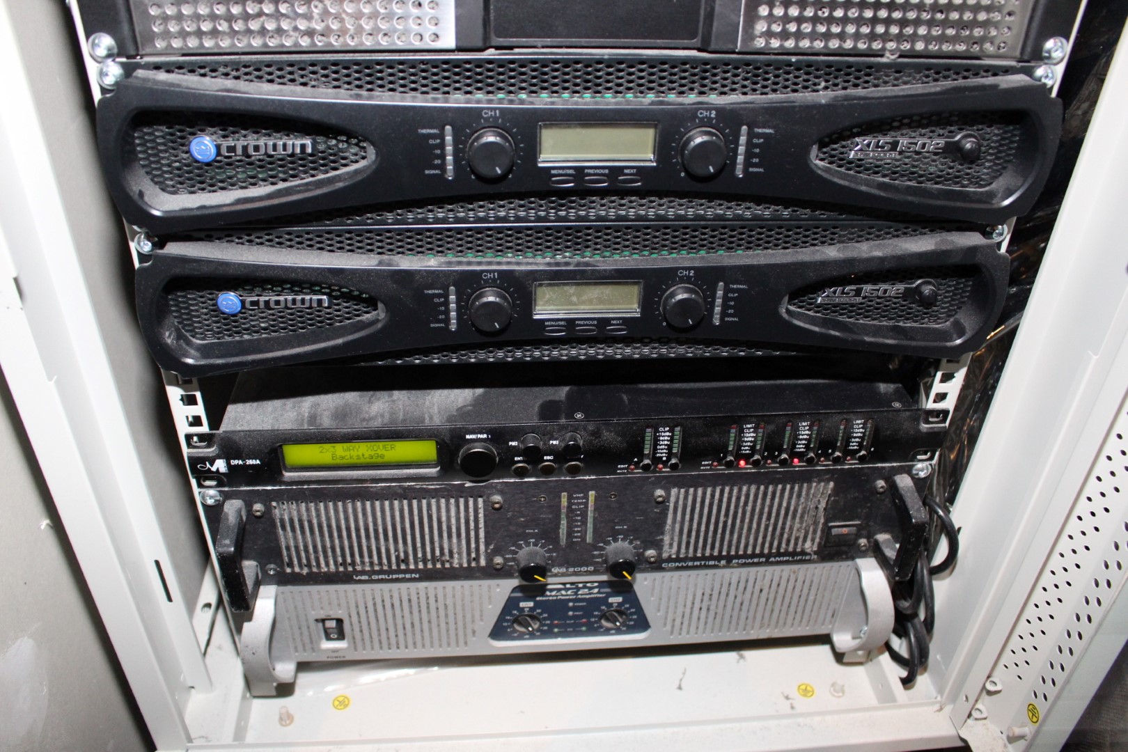 Rack cabinet with output stage, Crown, Powersoft, Soundweb etc - PS ...